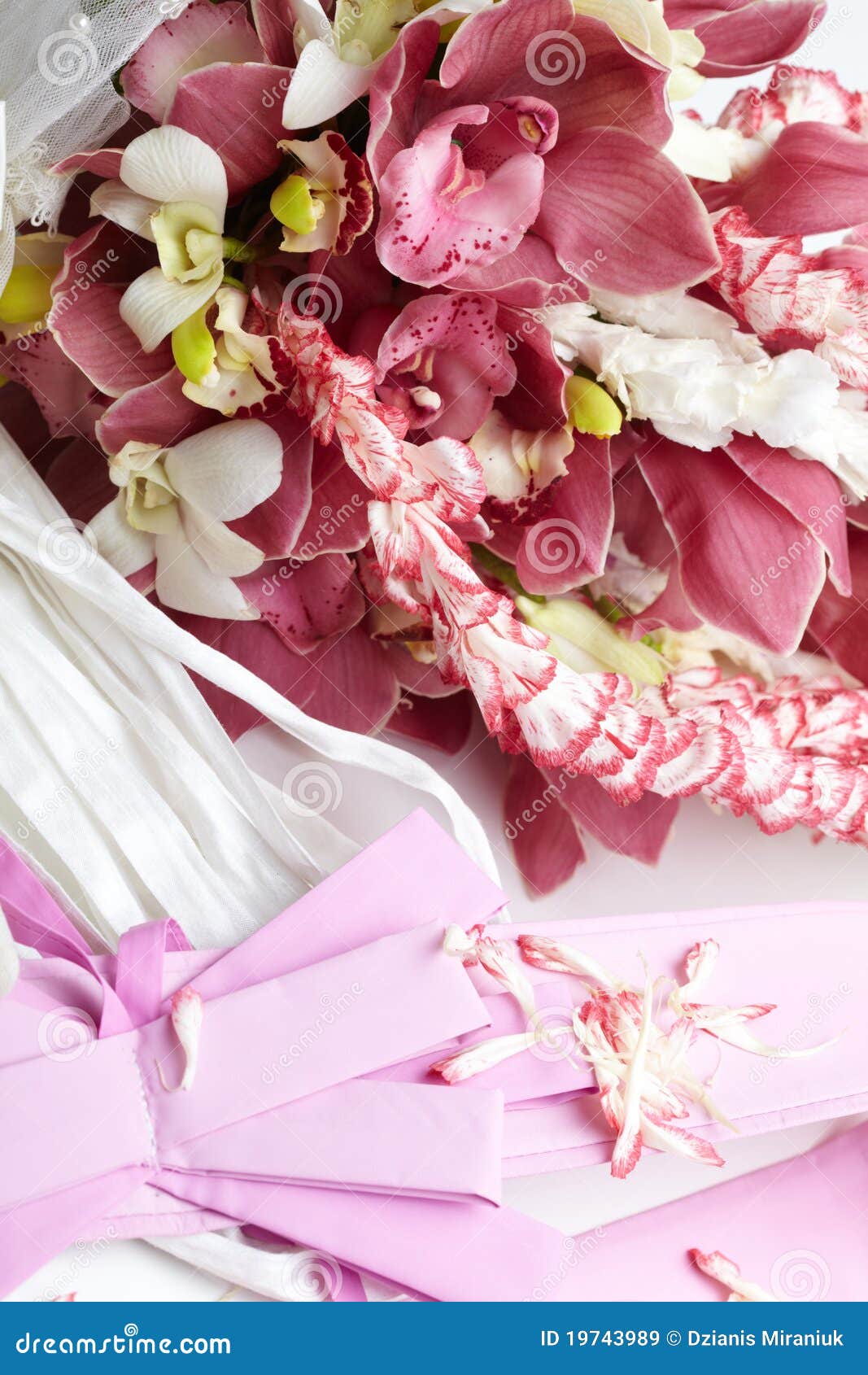 Orchid bouquet stock image. Image of packing, wedding - 19743989