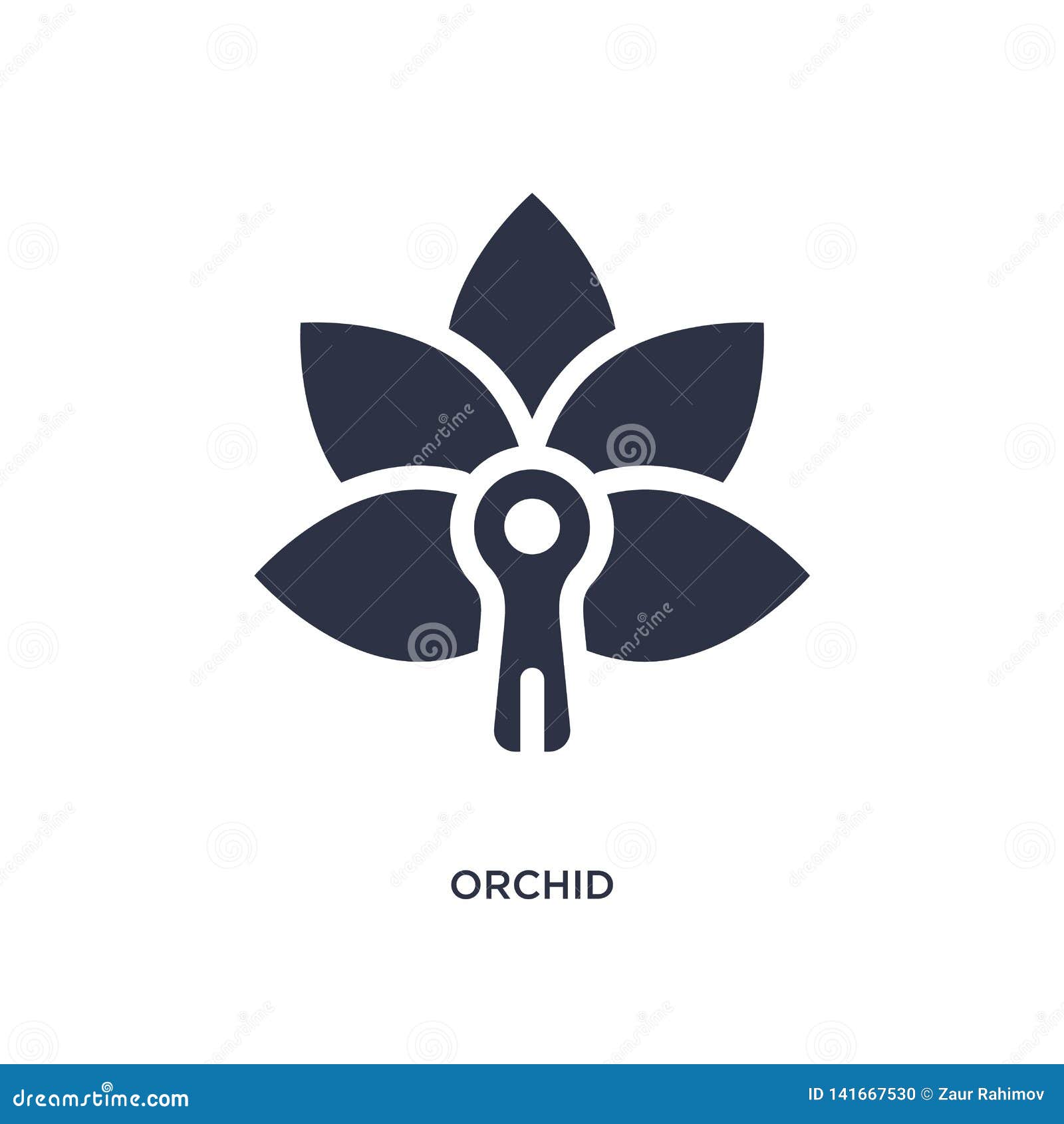 Orchid Icon on White Background. Simple Element Illustration from ...