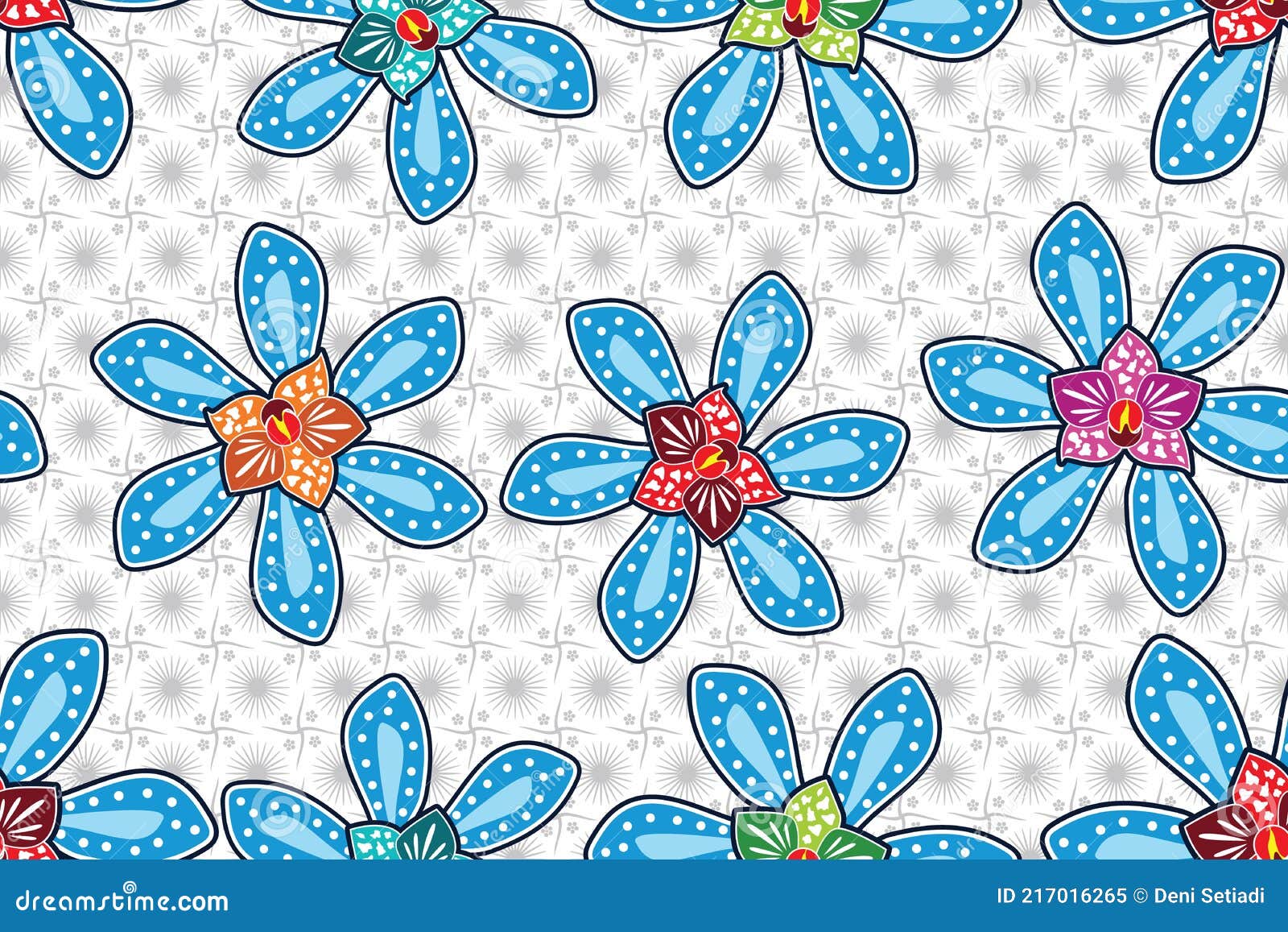 Orchid Seamless Pattern Vector Stock Vector - Illustration of beauty ...