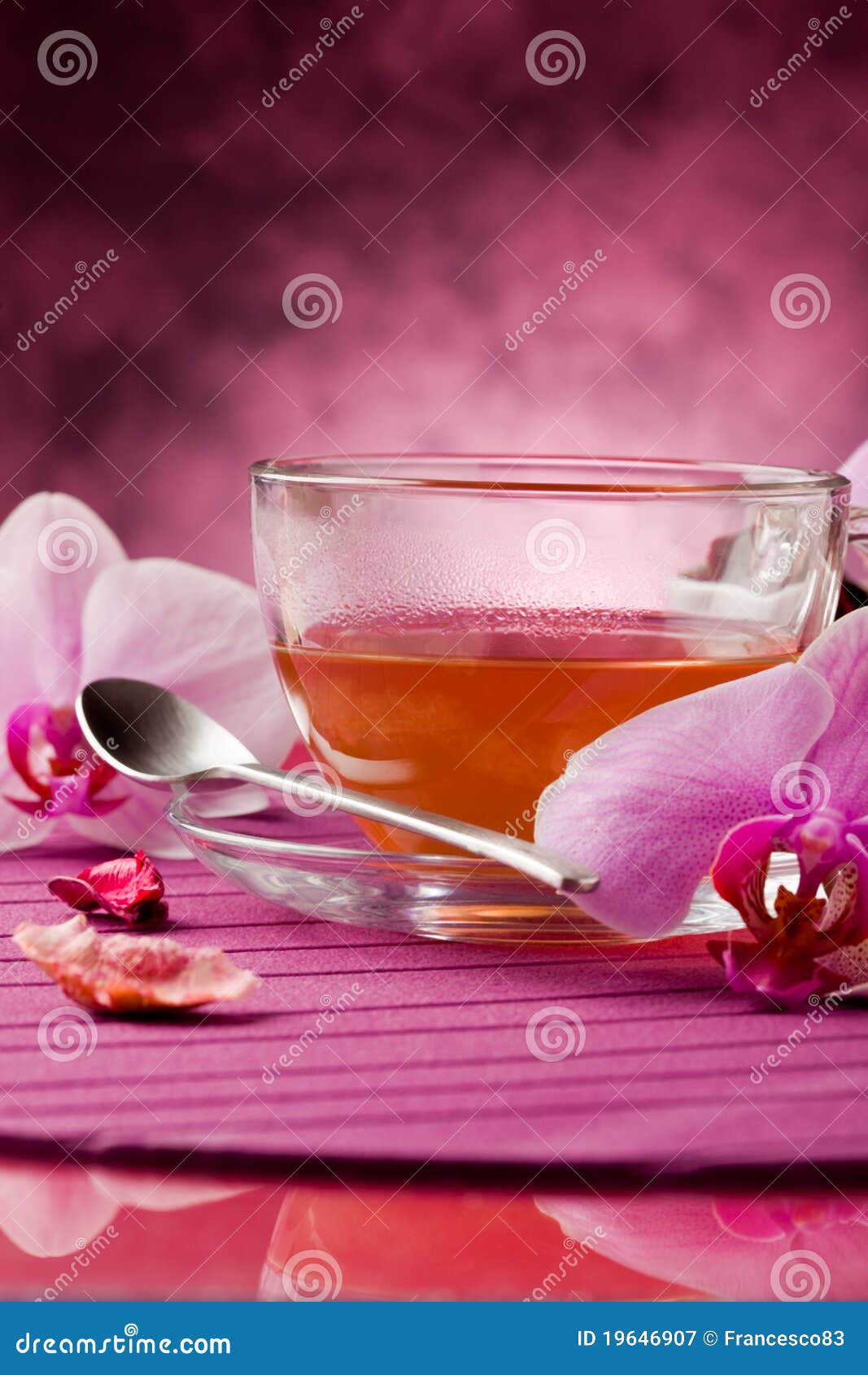 Orchid Tea stock image. Image of delicious, relaxation - 19646907