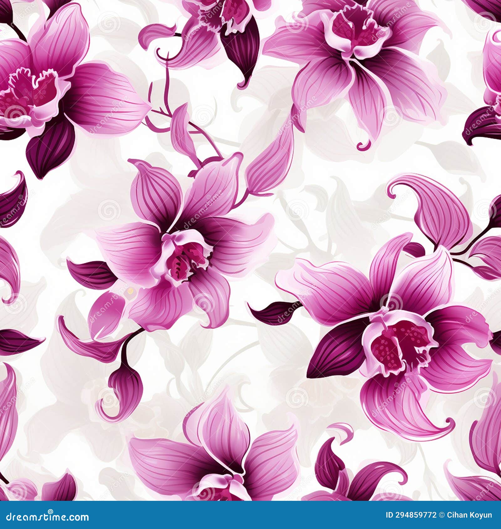 Orchid texture stock illustration. Illustration of seamless - 294859772