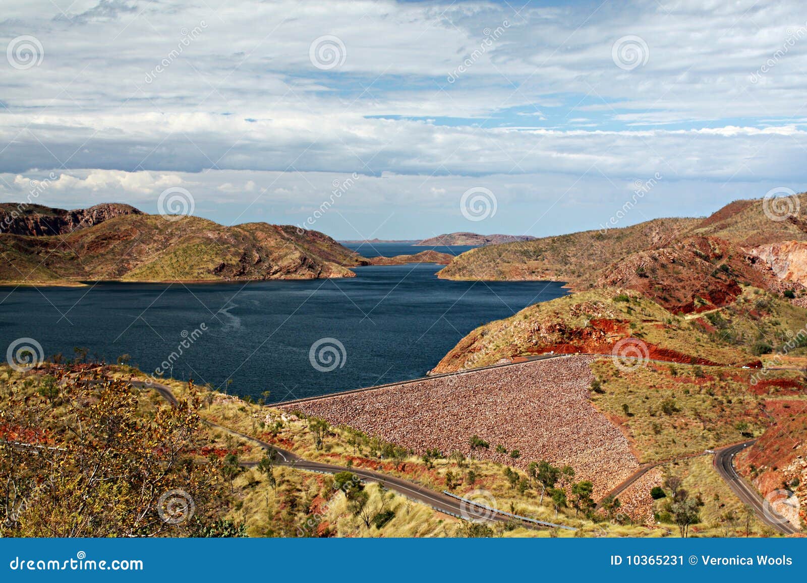 Ord River Dam, Lake Argyle stock image. Image of diversion - 10365231