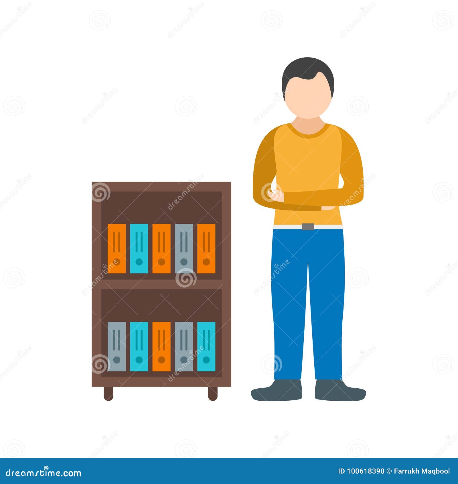 Ordenado ilustración del vector. Ilustración de clasifique - 100618390