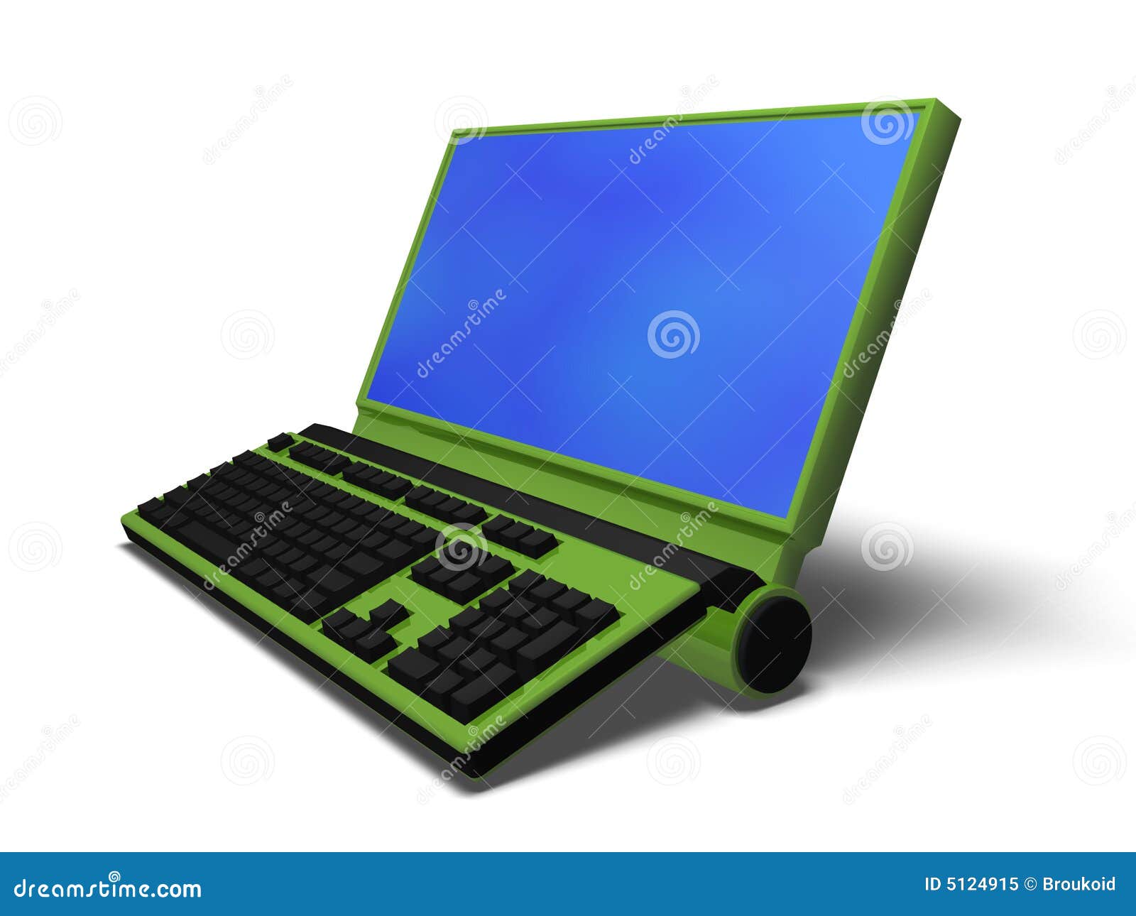 Ordenador verde imagen de archivo. Imagen de verde, internet - 5124915