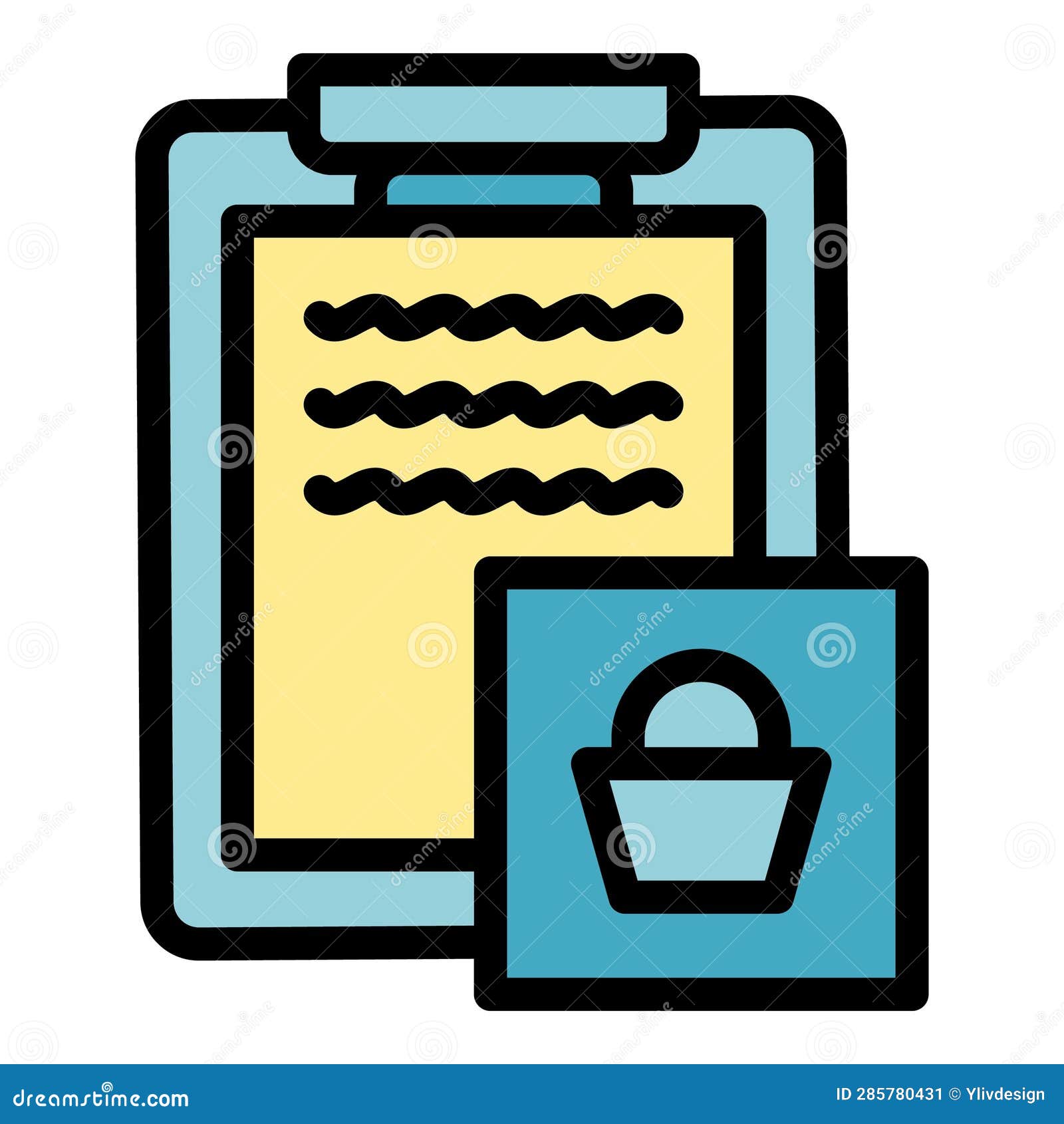 Order Basket Icon Vector Flat Stock Illustration - Illustration of ...