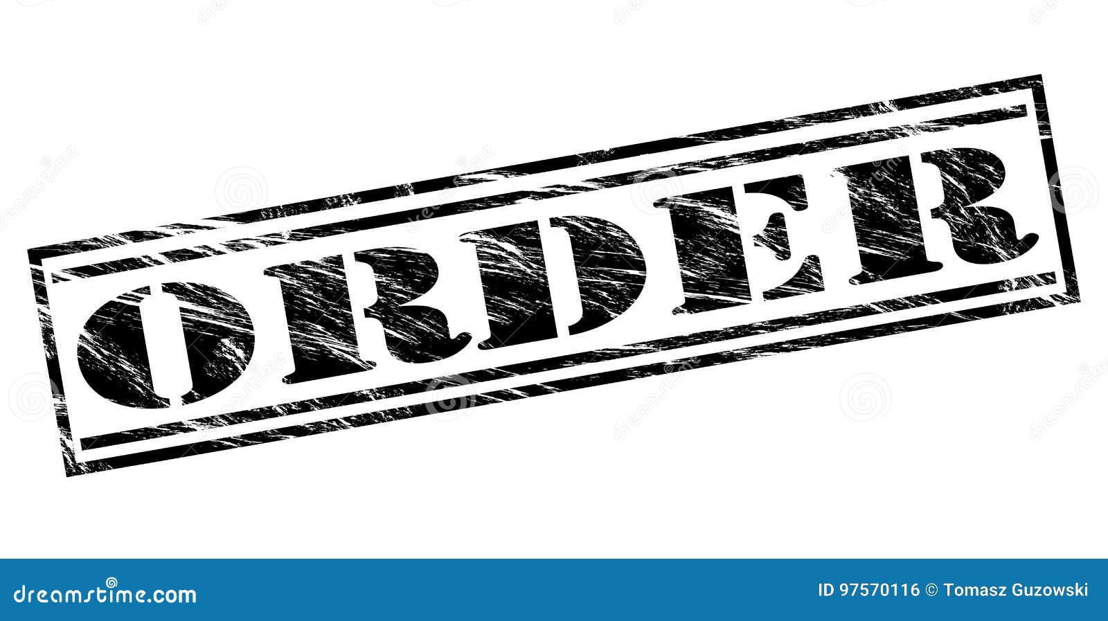 Order black stamp stock illustration. Illustration of banner - 97570116