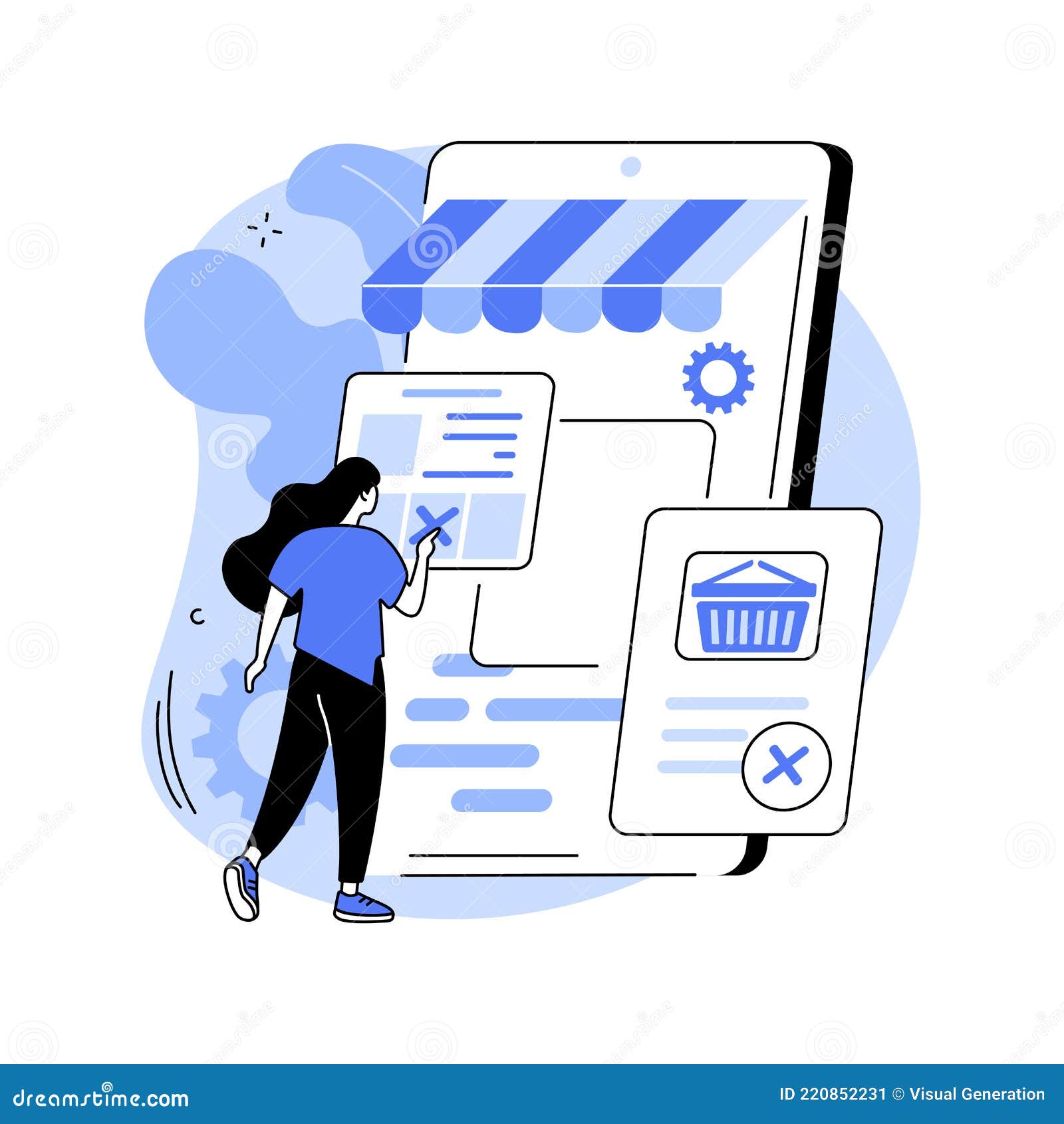 Order Cancelled Abstract Concept Vector Illustration. Stock Vector ...