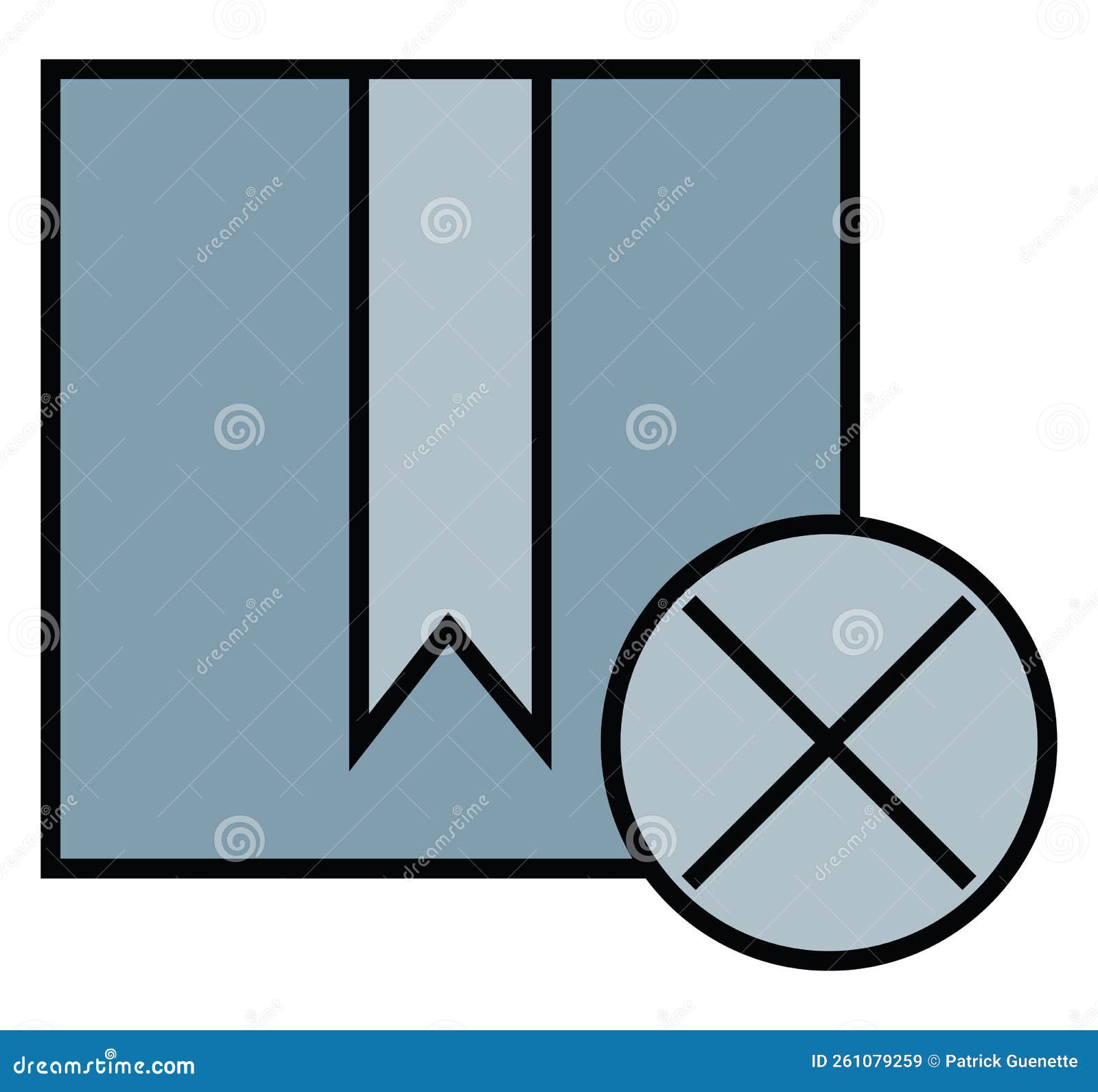 Order cancelled, icon stock vector. Illustration of calendar - 261079259