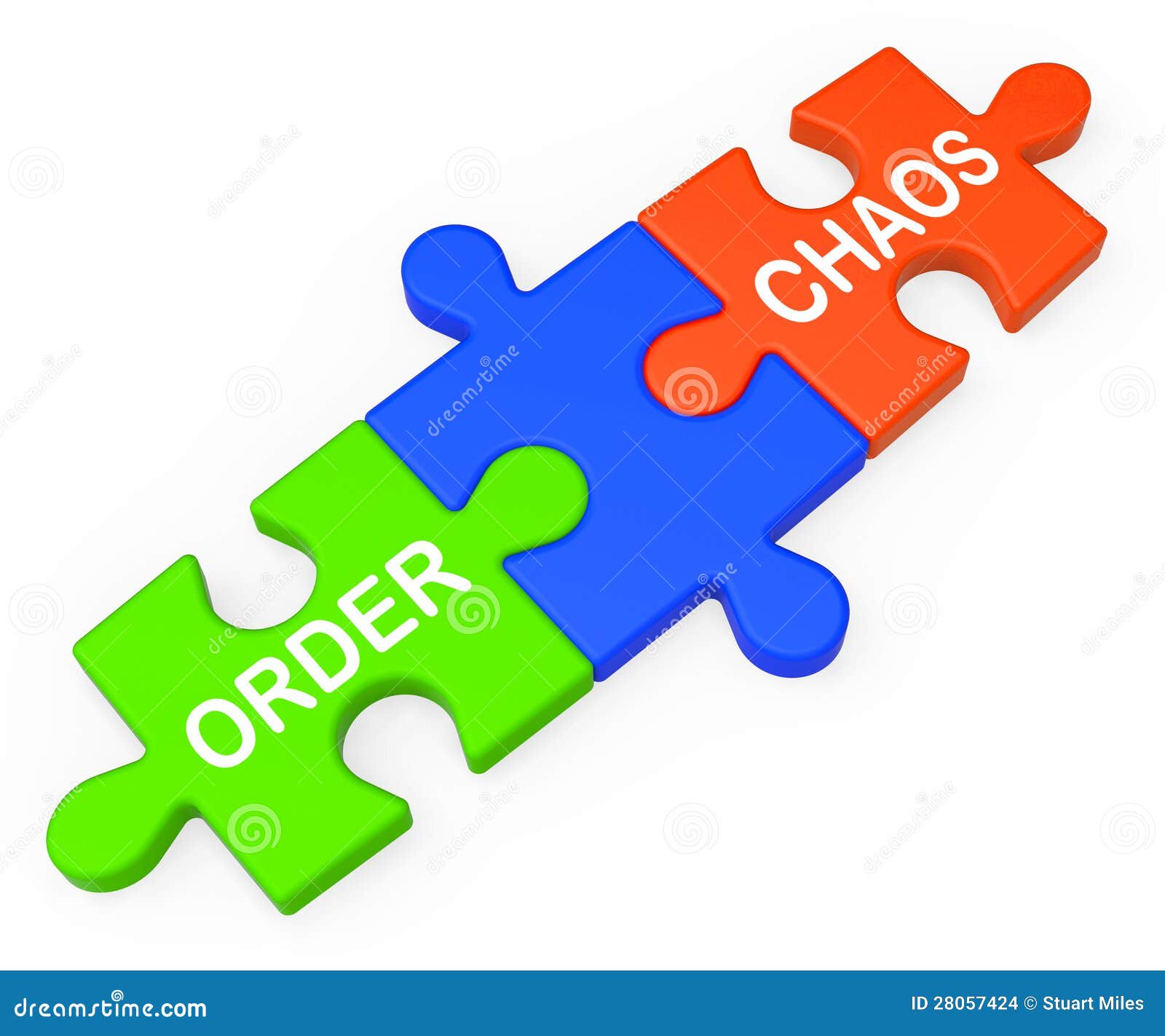 Order Chaos Shows Organized Or Unorganized Stock Images - Image: 28057424