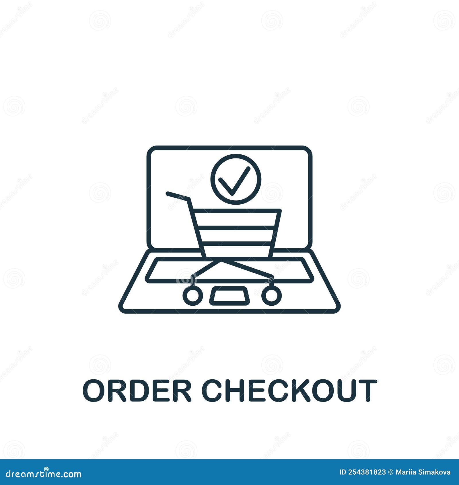 Order Checkout Icon. Line Simple Line Retail Icon for Templates, Web ...