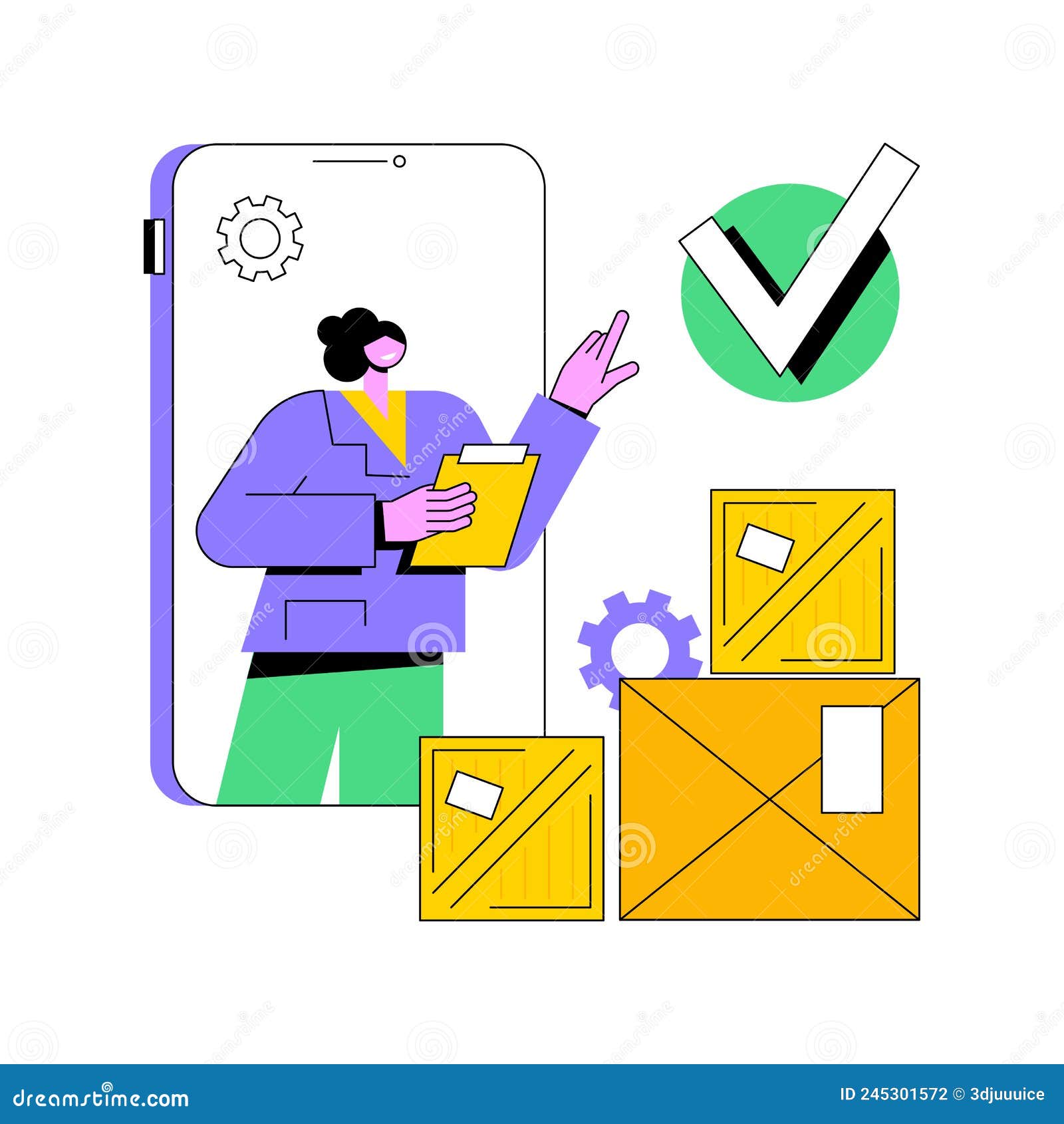 Order Complete Abstract Concept Vector Illustration. Stock Vector ...