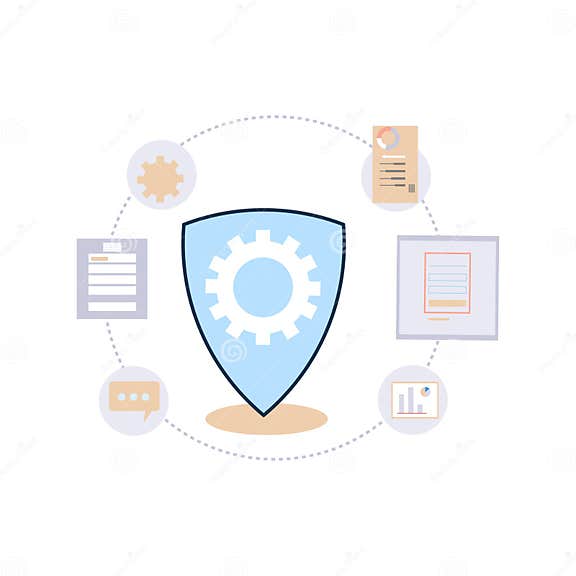 The Order of the Documents is Displayed Stock Illustration ...