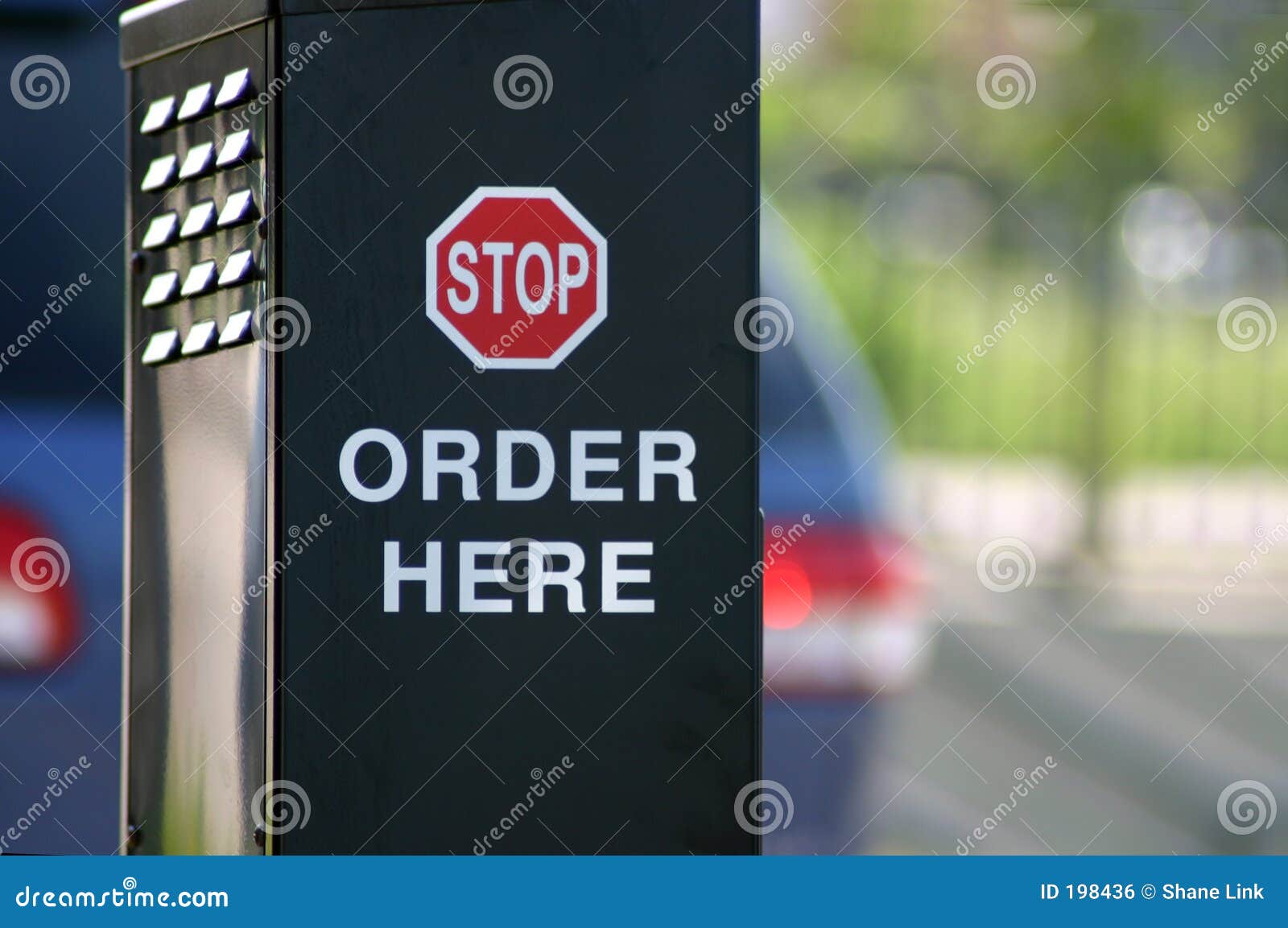 Order Here stock photo. Image of stop, place, speaker, signs - 198436