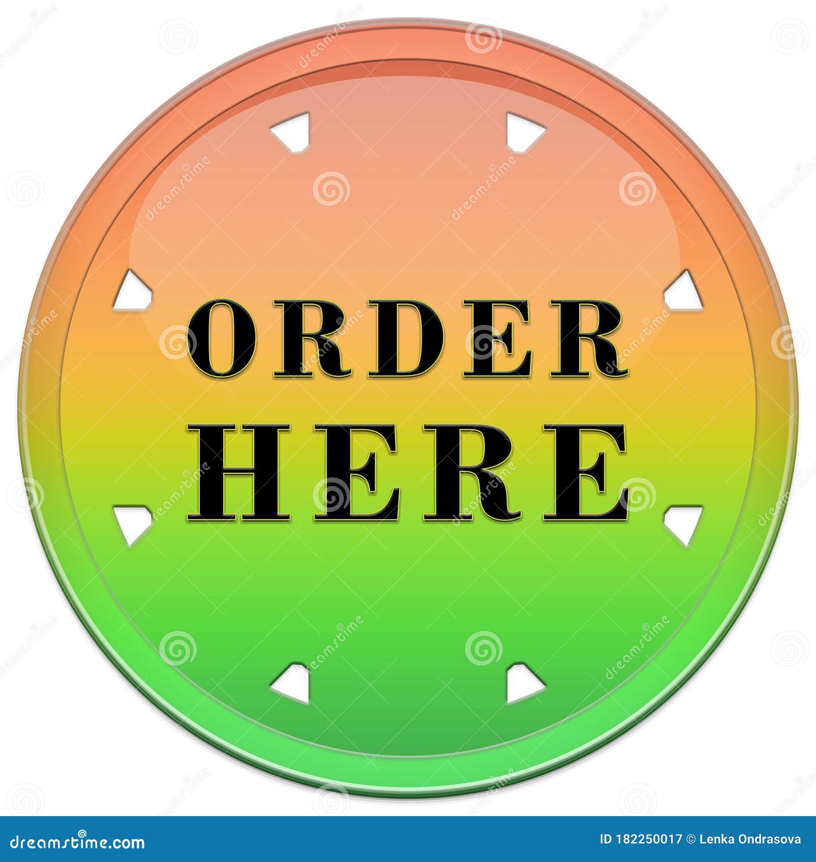 Order here button stock illustration. Illustration of internet - 182250017