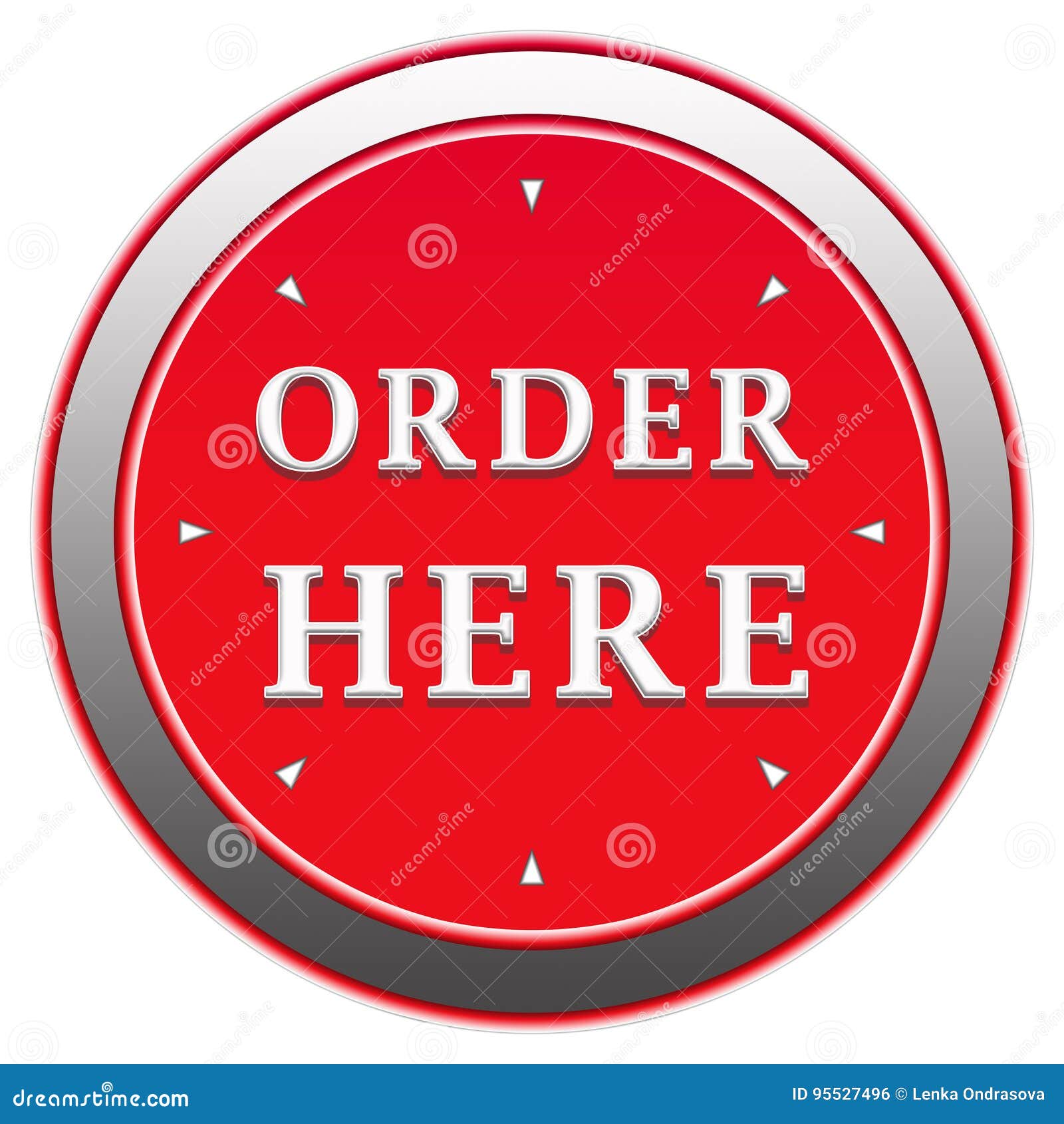 Order Here Neon For Banner Design. Order Here Vector Illustration Word ...