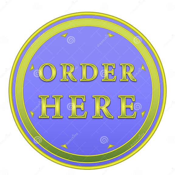 Order here button stock illustration. Illustration of enter - 85250623