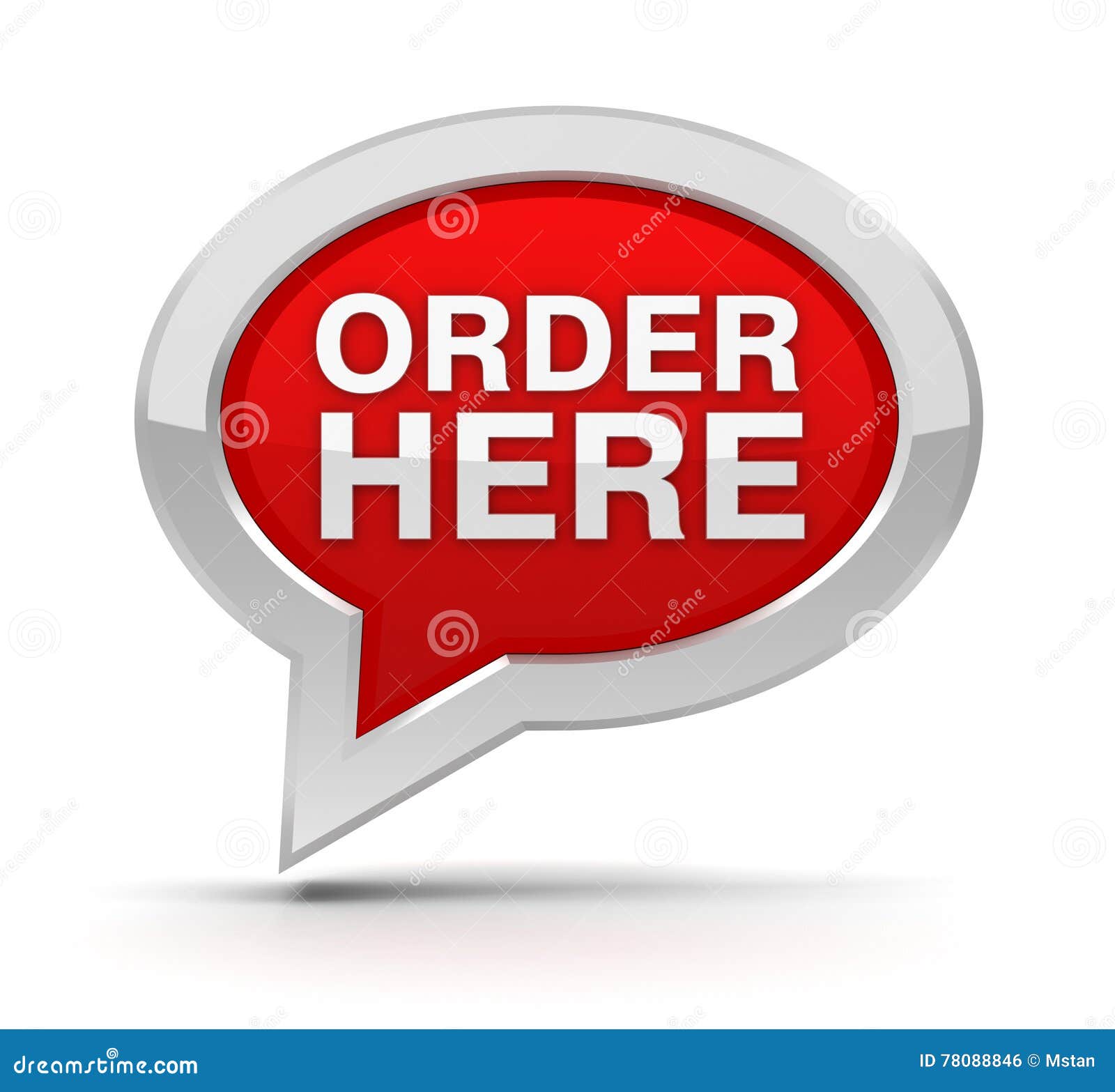 Order Here Neon For Banner Design. Order Here Vector Illustration Word ...