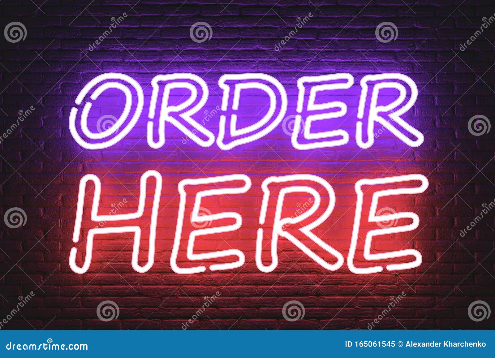 Order Here Rough Brushed Hand Lettering Typography Sales And Marketing ...