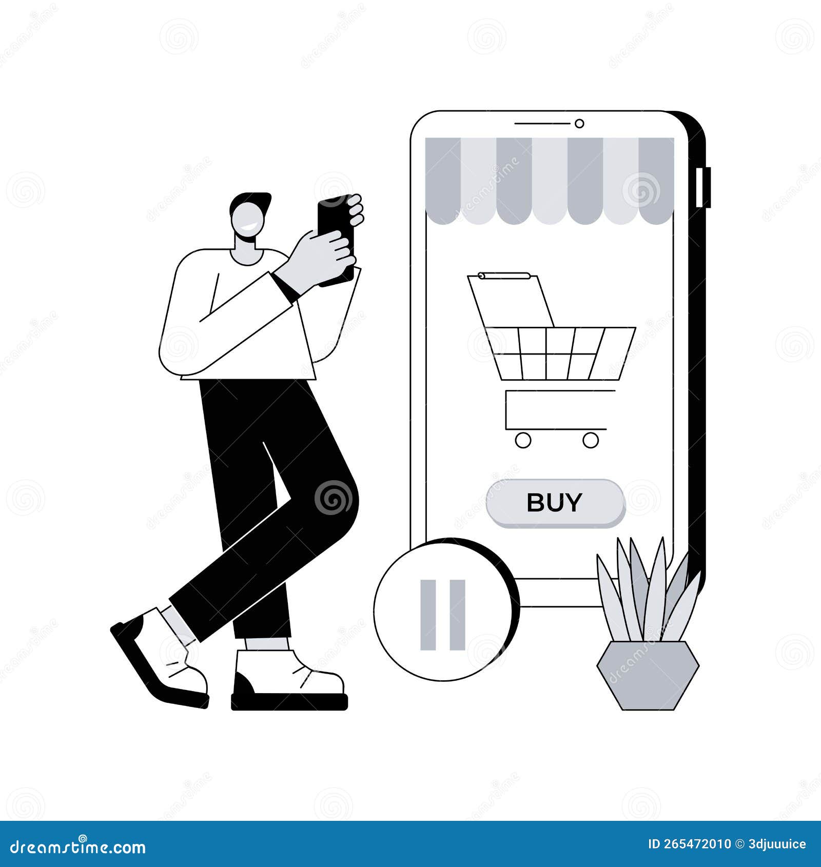 Order on Hold Abstract Concept Vector Illustration. Stock Vector ...