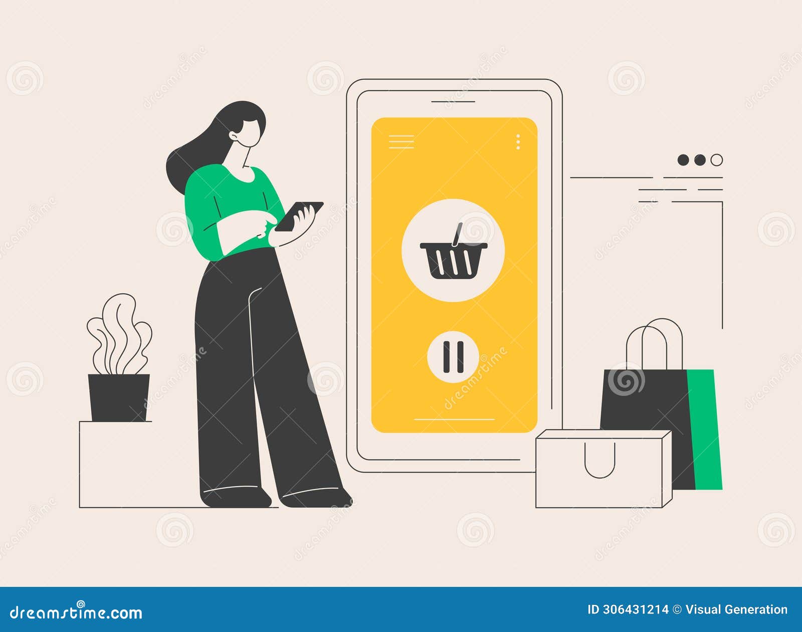 Order on Hold Abstract Concept Vector Illustration. Stock Vector ...