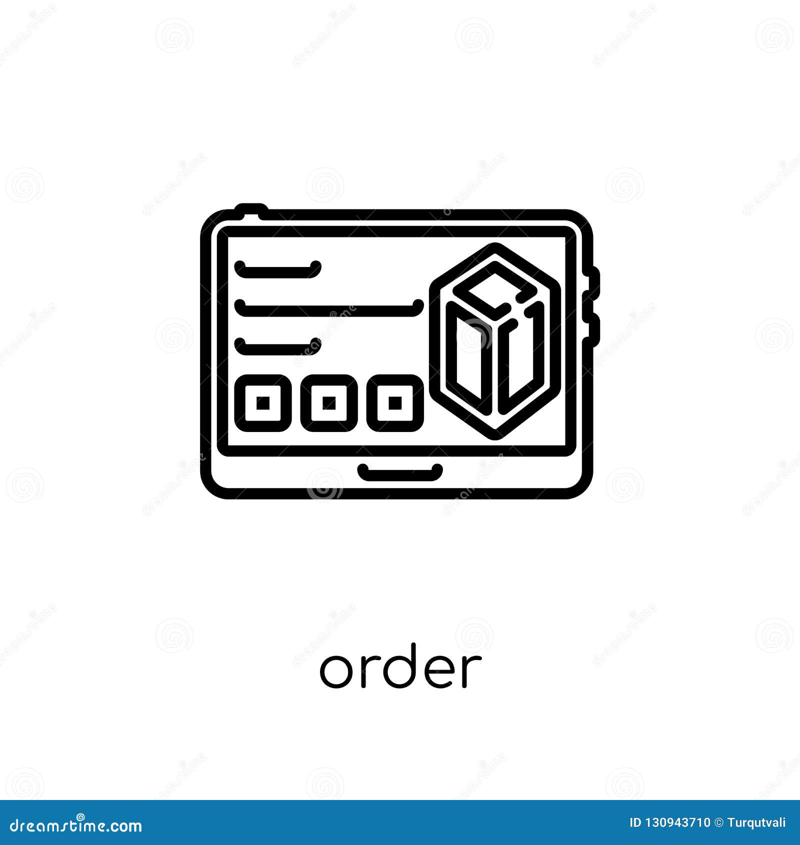 Order Icon from Delivery and Logistic Collection. Stock Vector ...