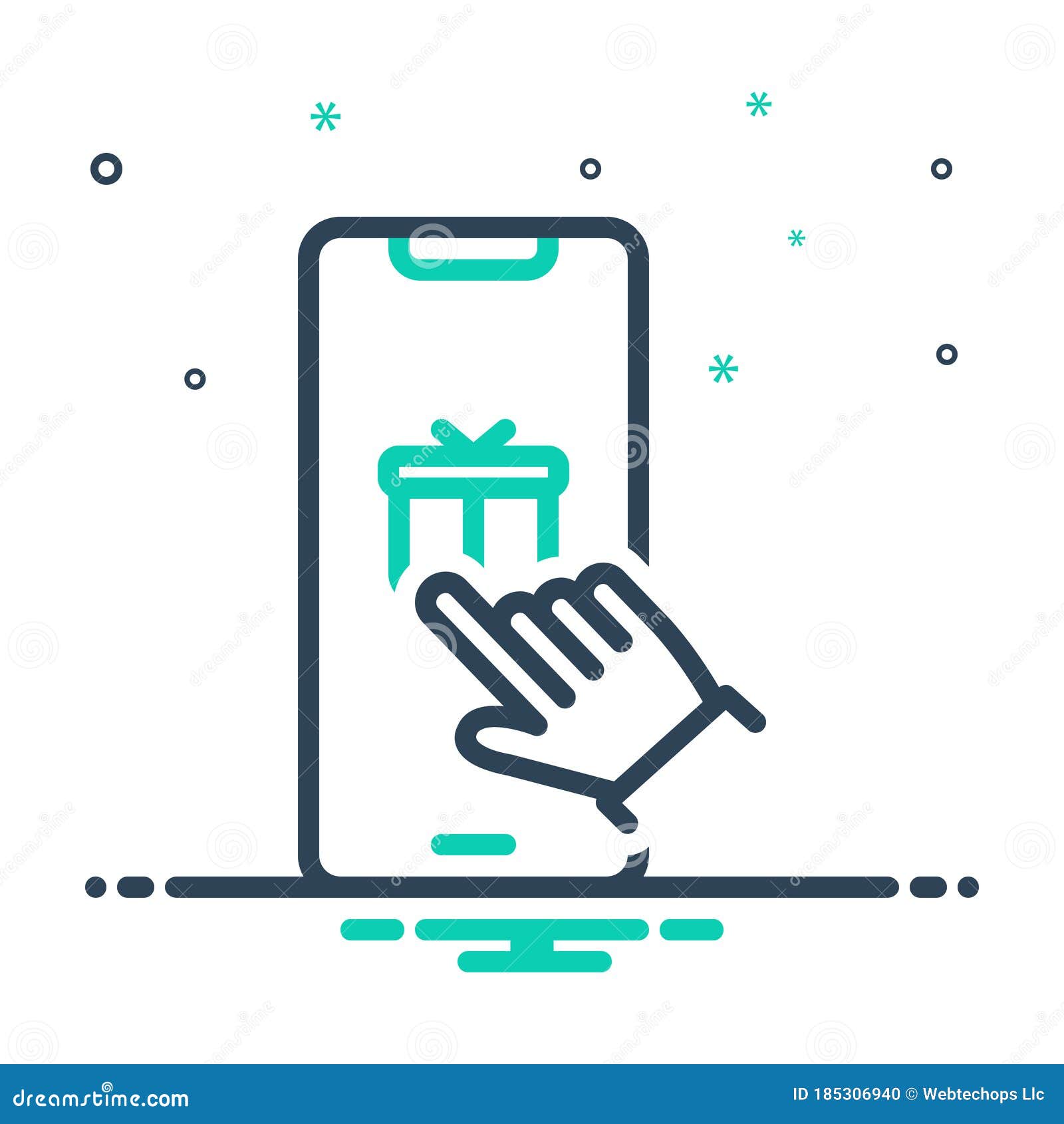 Mix Icon for Order, Online and Register Stock Vector - Illustration of ...