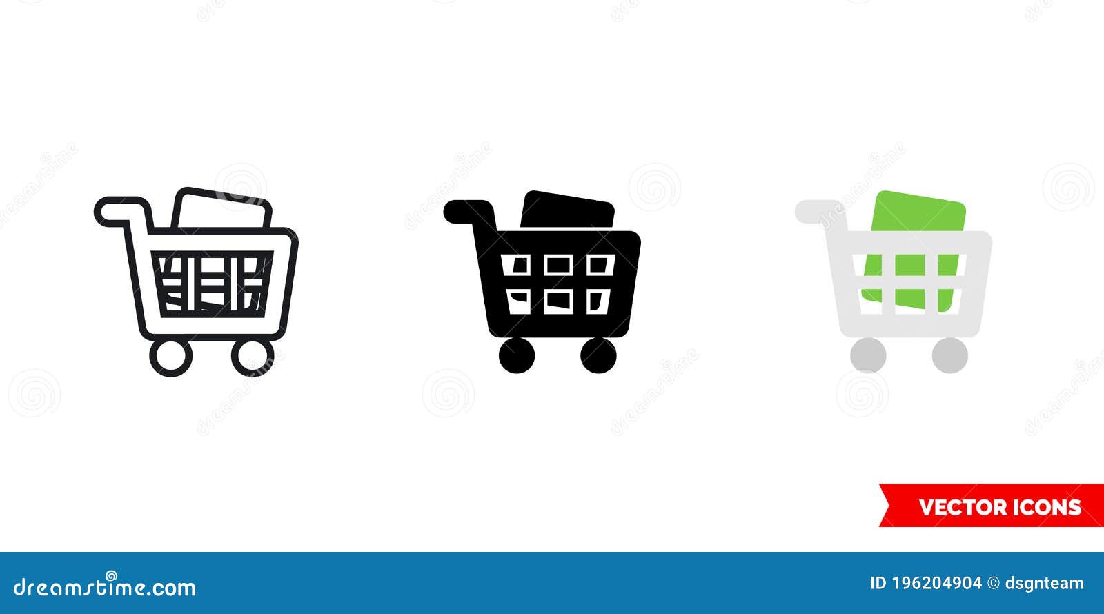Order Icon of 3 Types Color, Black and White, Outline. Isolated Vector ...