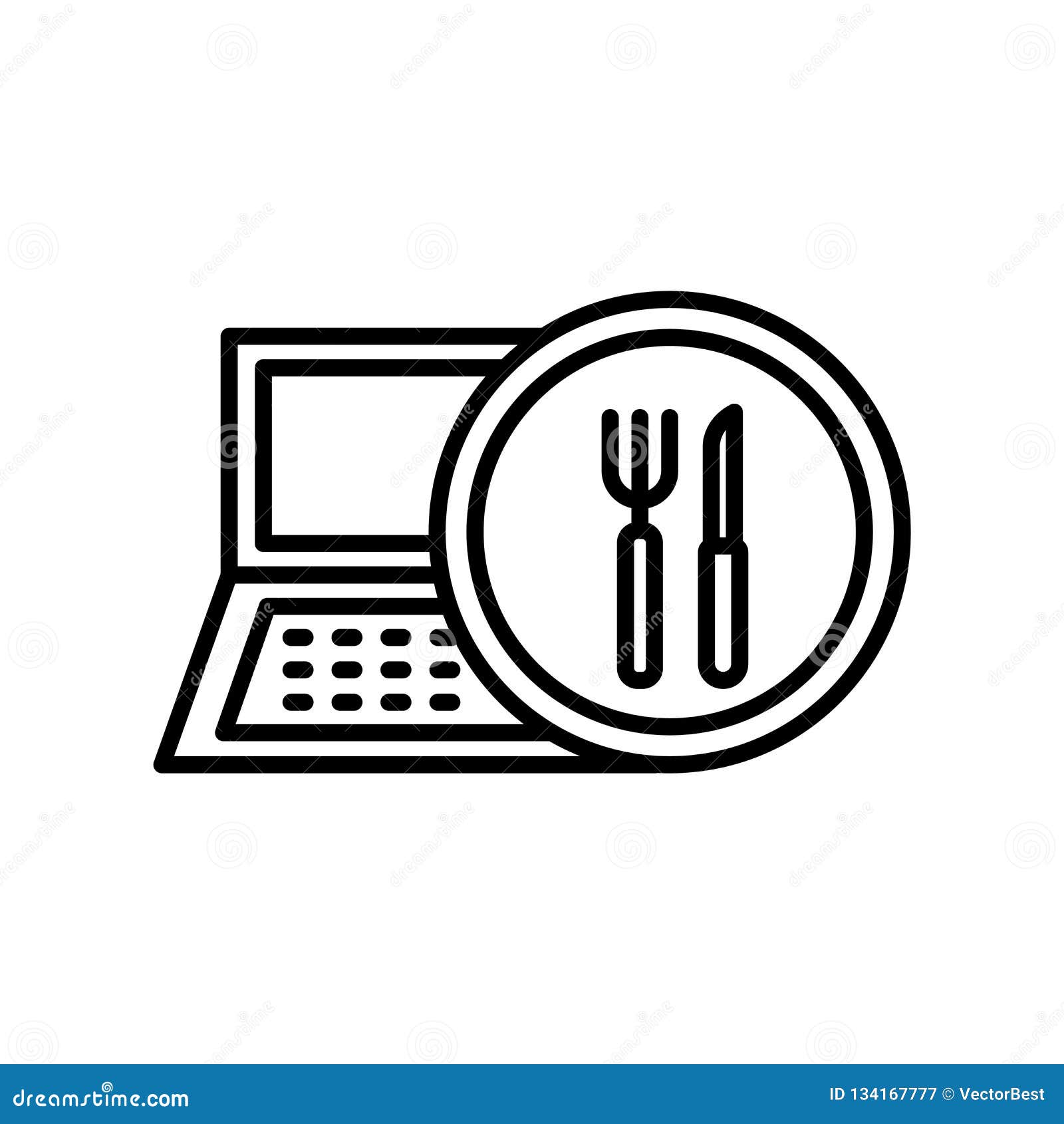 Order Icon Vector Isolated on White Background, Order Sign , Thin Line ...