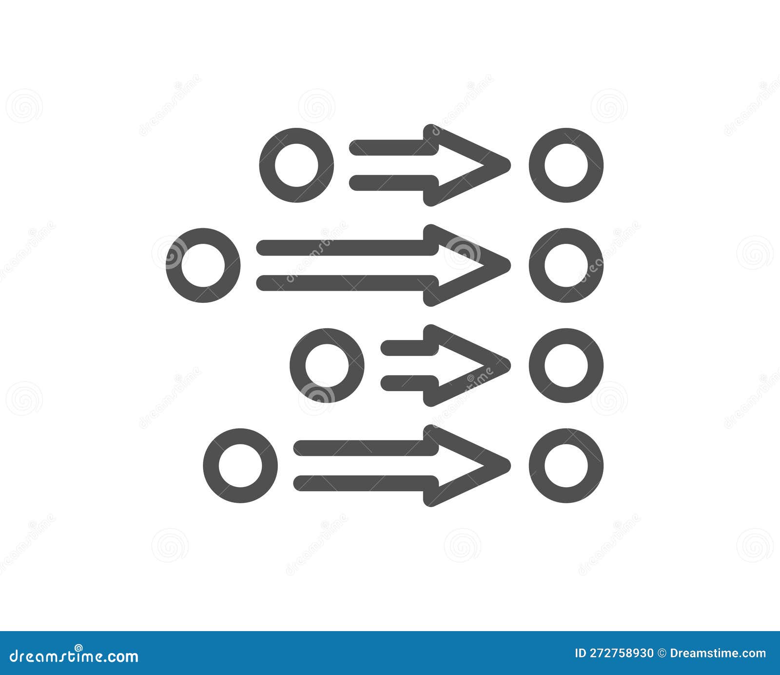 Order Line Icons Collection Command Directive Arrangement Organization System Structure