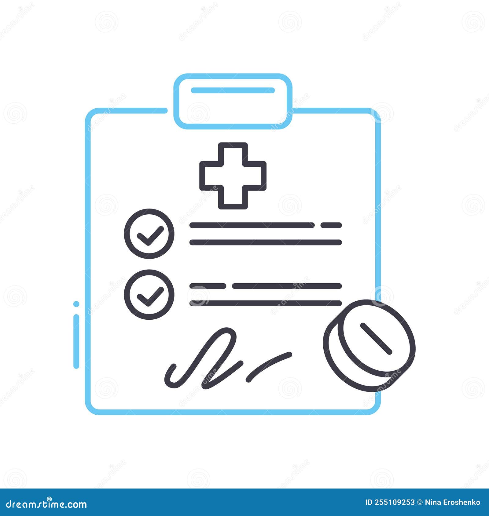 Order Line Icon, Outline Symbol, Vector Illustration, Concept Sign ...