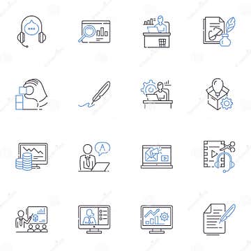 Order Line Icons Collection. Command, Directive, Arrangement, Organization, System, Structure ...