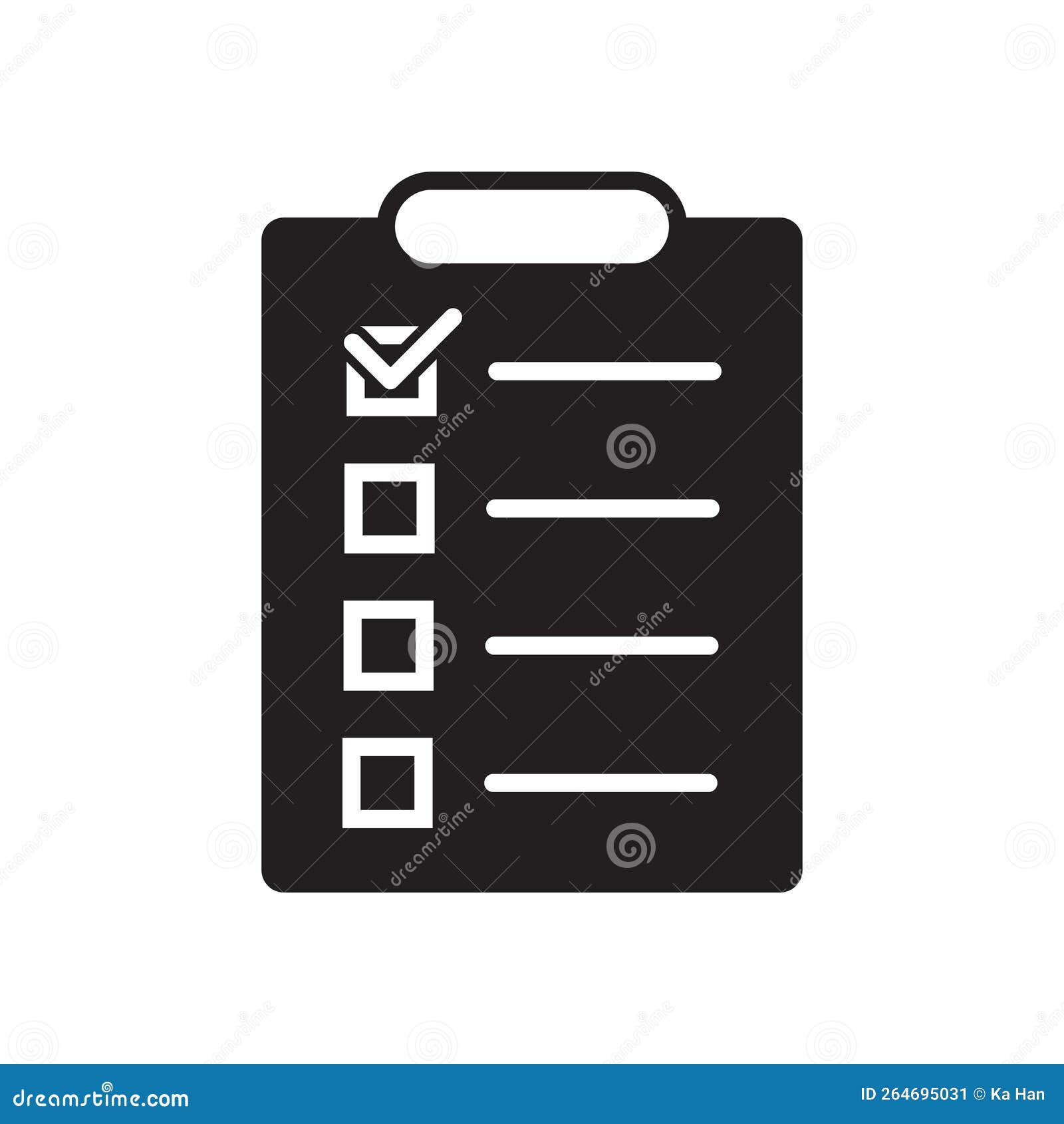 Order List, Checklist Icon Vector in Clipart Concept Stock Vector ...