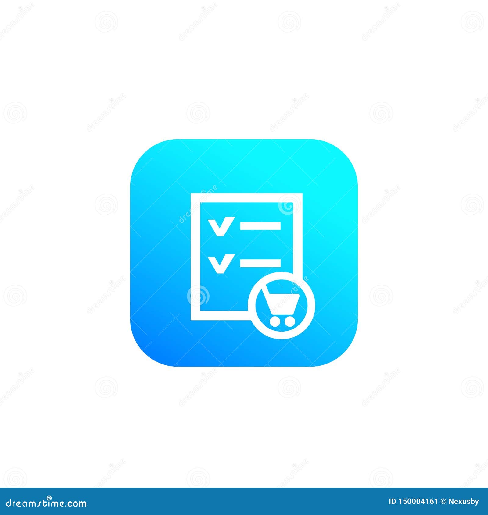 Order list vector icon stock vector. Illustration of business - 150004161