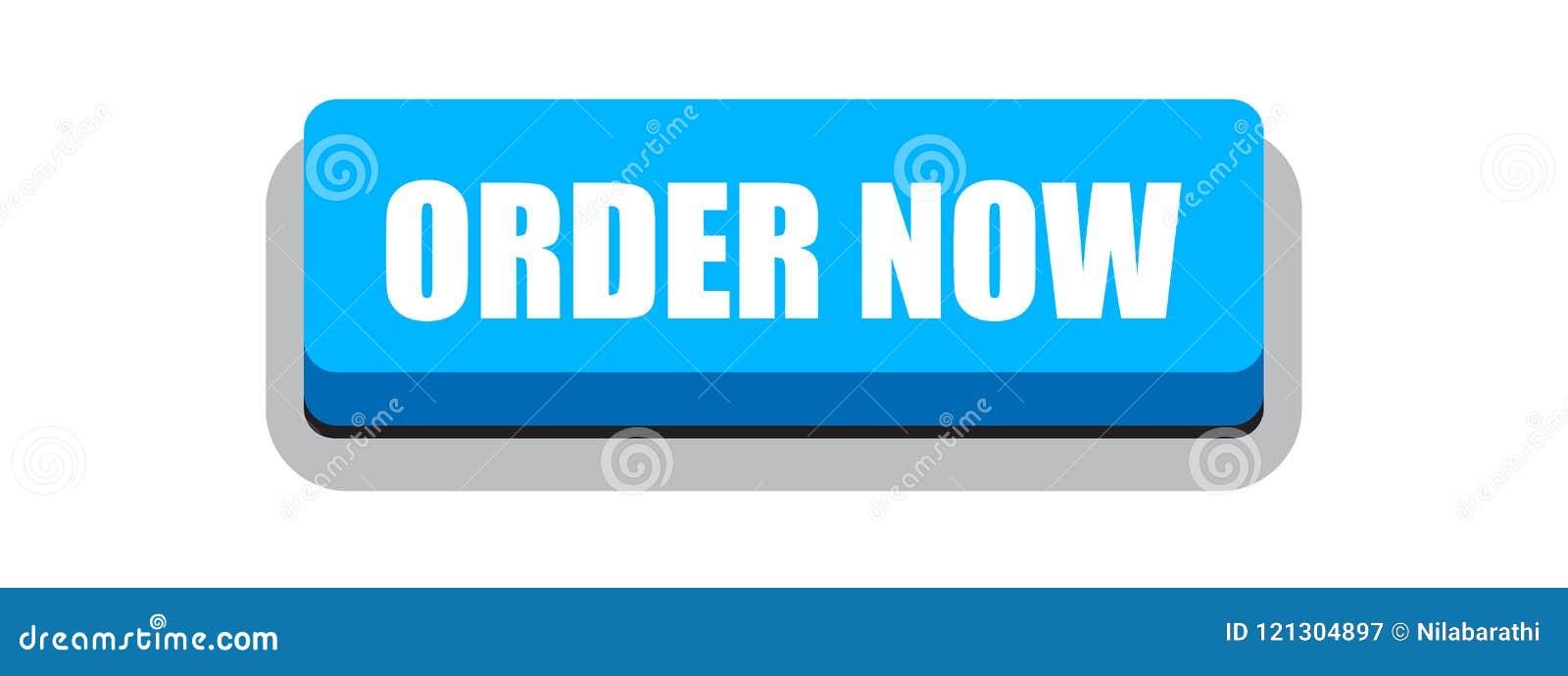 Order now button blue stock illustration. Illustration of click - 121304897