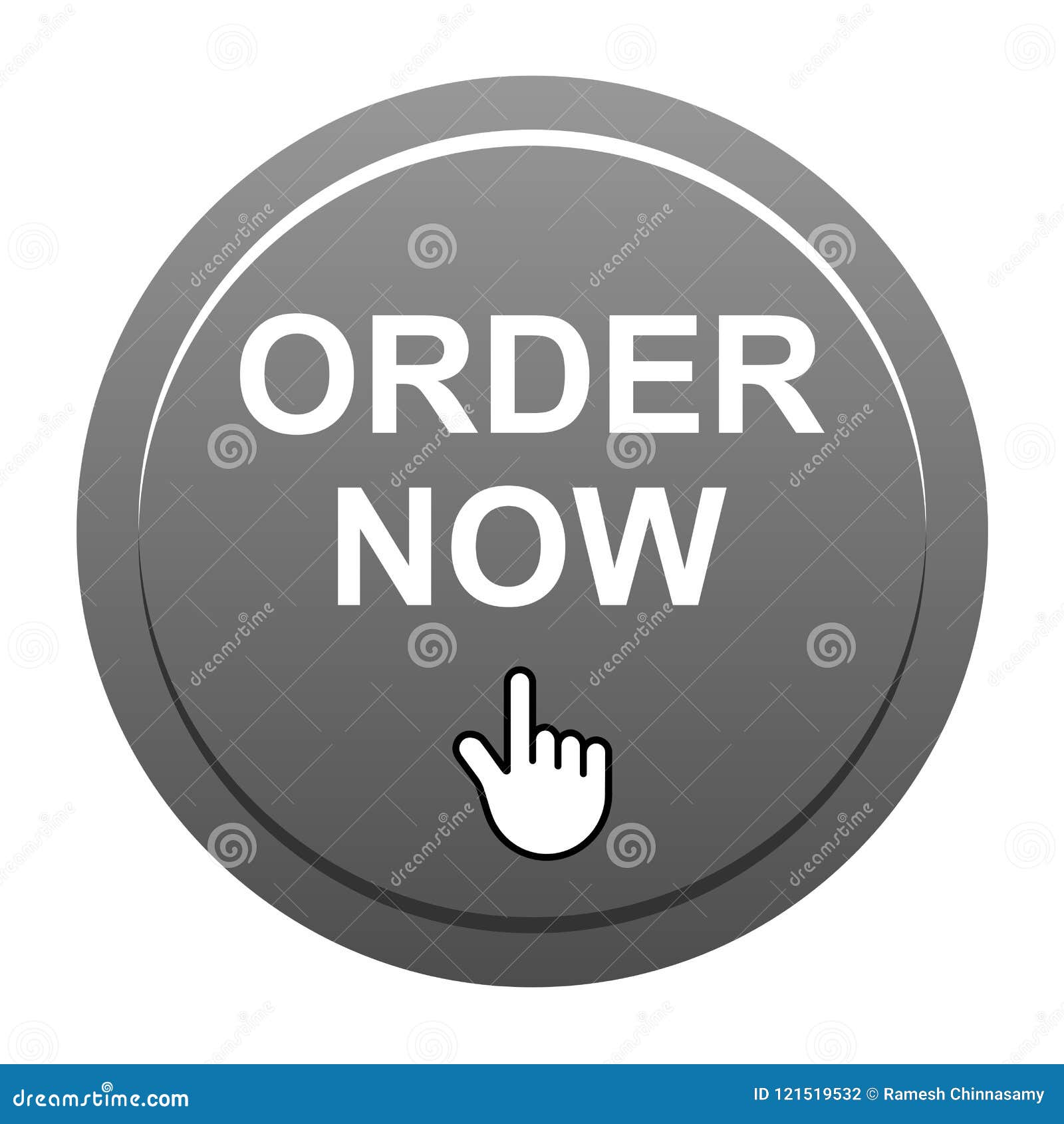 Order now button stock vector. Illustration of clickable - 121519532