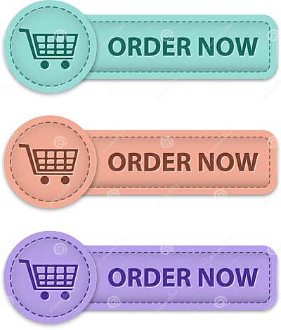 Order now buttons stock vector. Illustration of graphic - 29165106