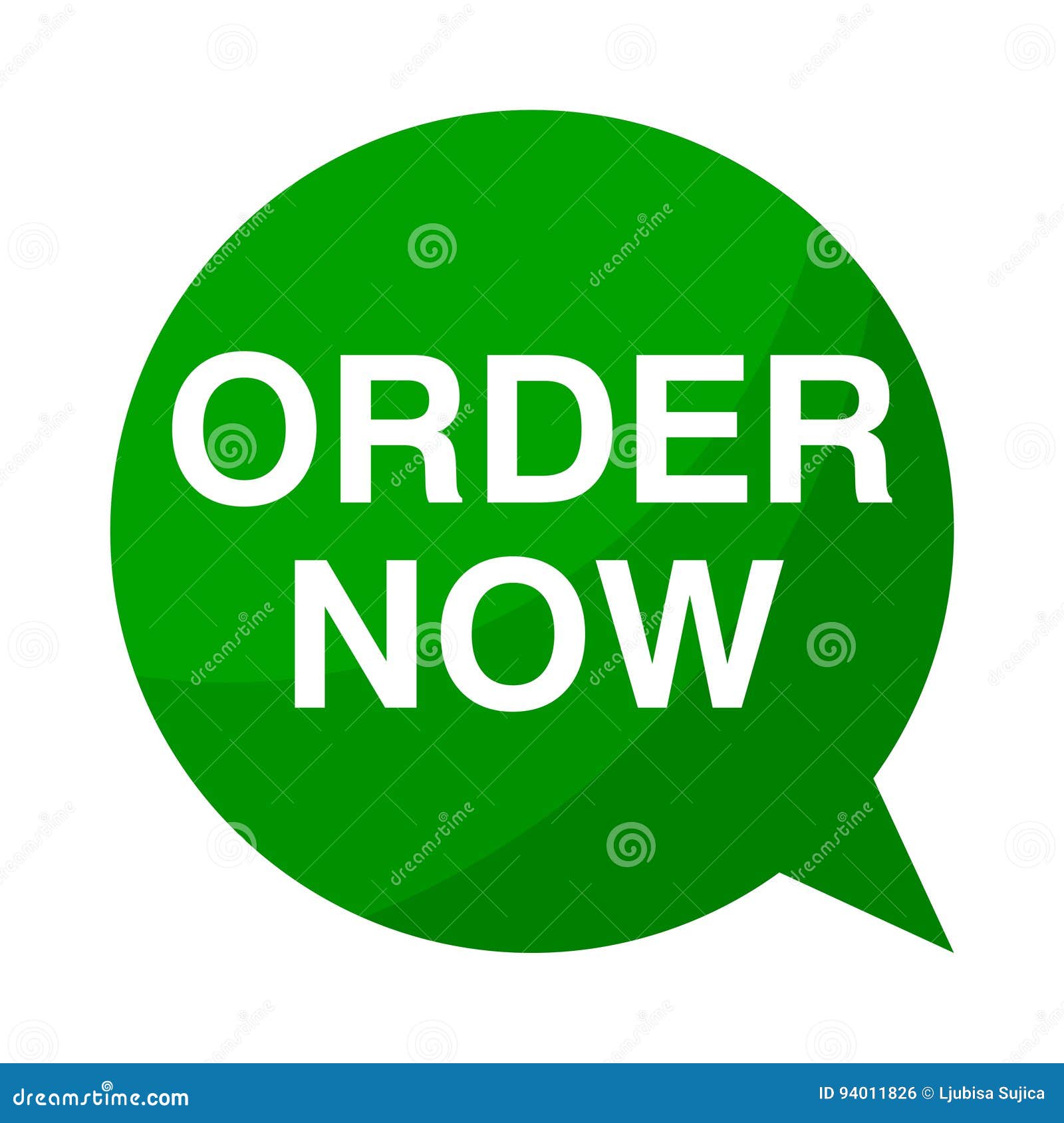 Order Now, Green Speech Bubble Stock Vector - Illustration of button ...