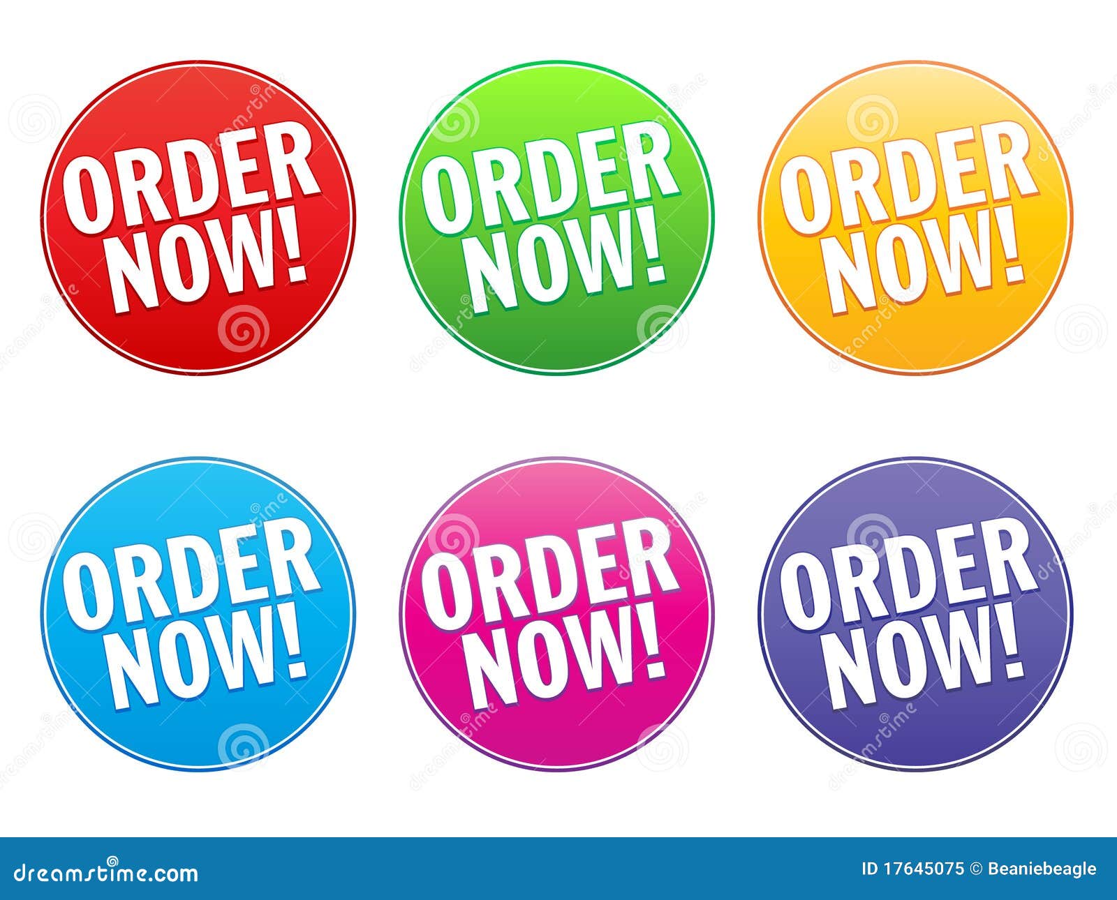 Order Now Label stock vector. Illustration of graphic - 17645075