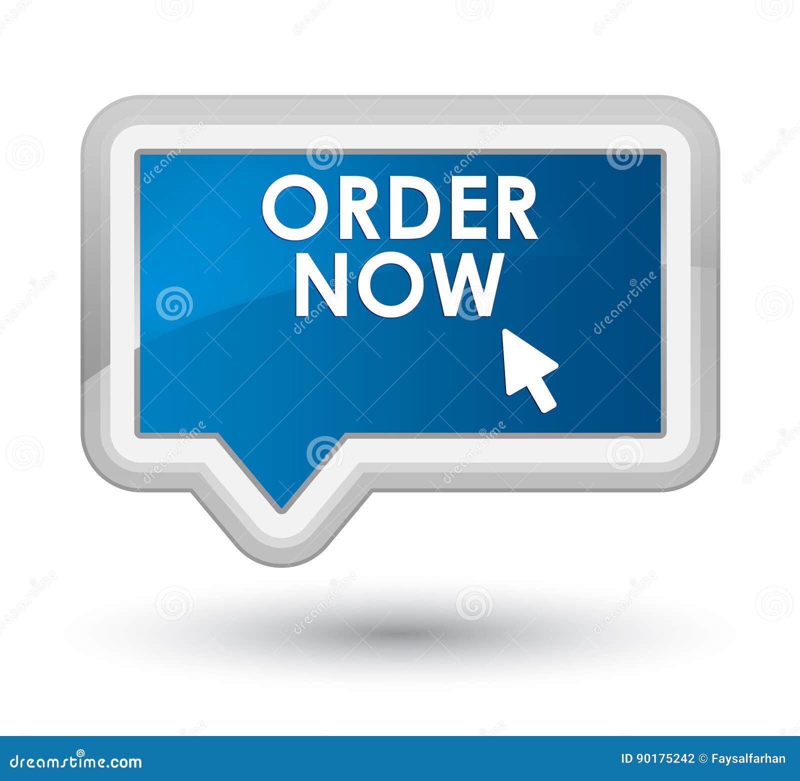Order Now Prime Blue Banner Button Stock Illustration - Illustration of ...