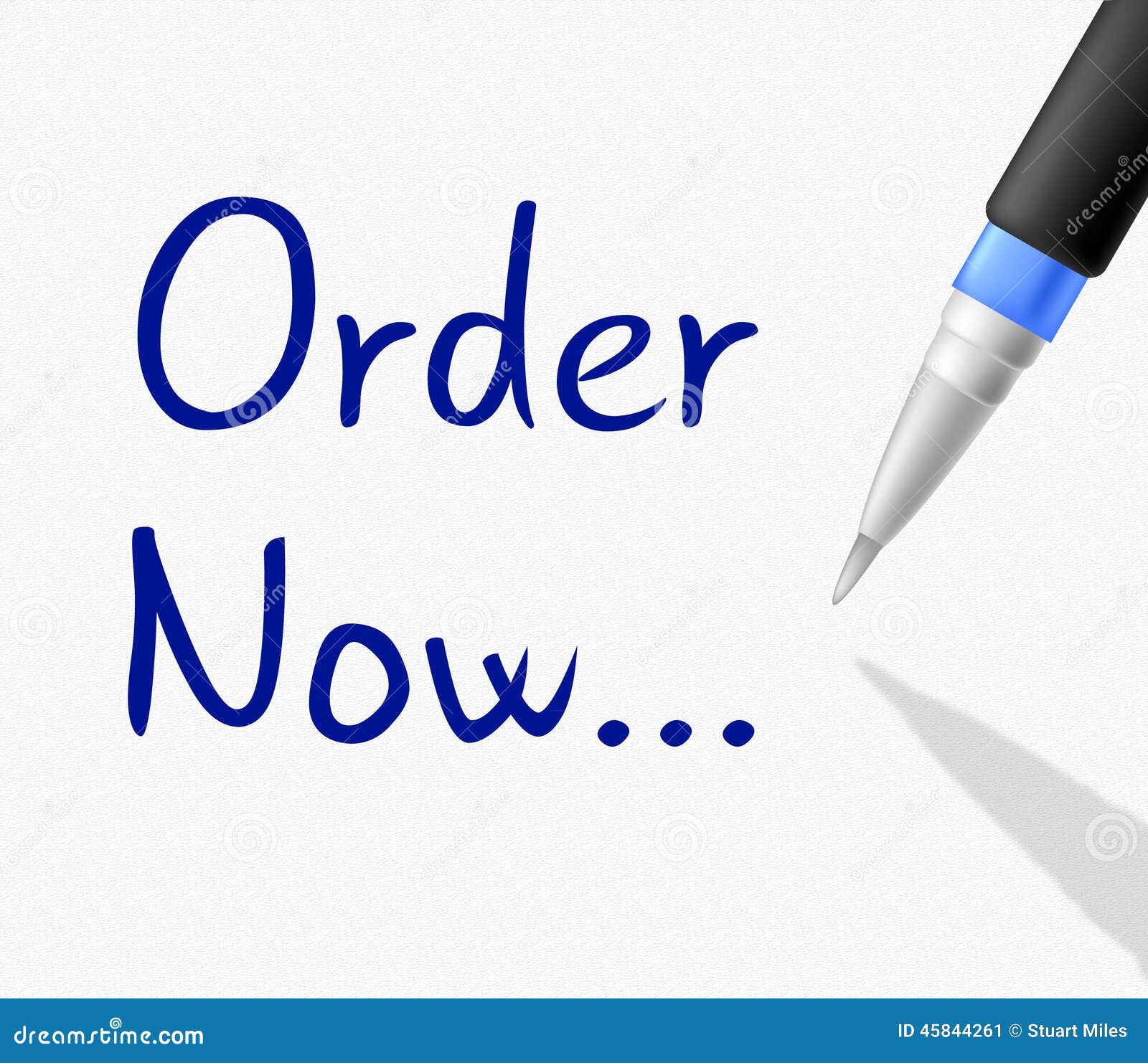 Order Now Represents at the Moment and Booking Stock Illustration ...