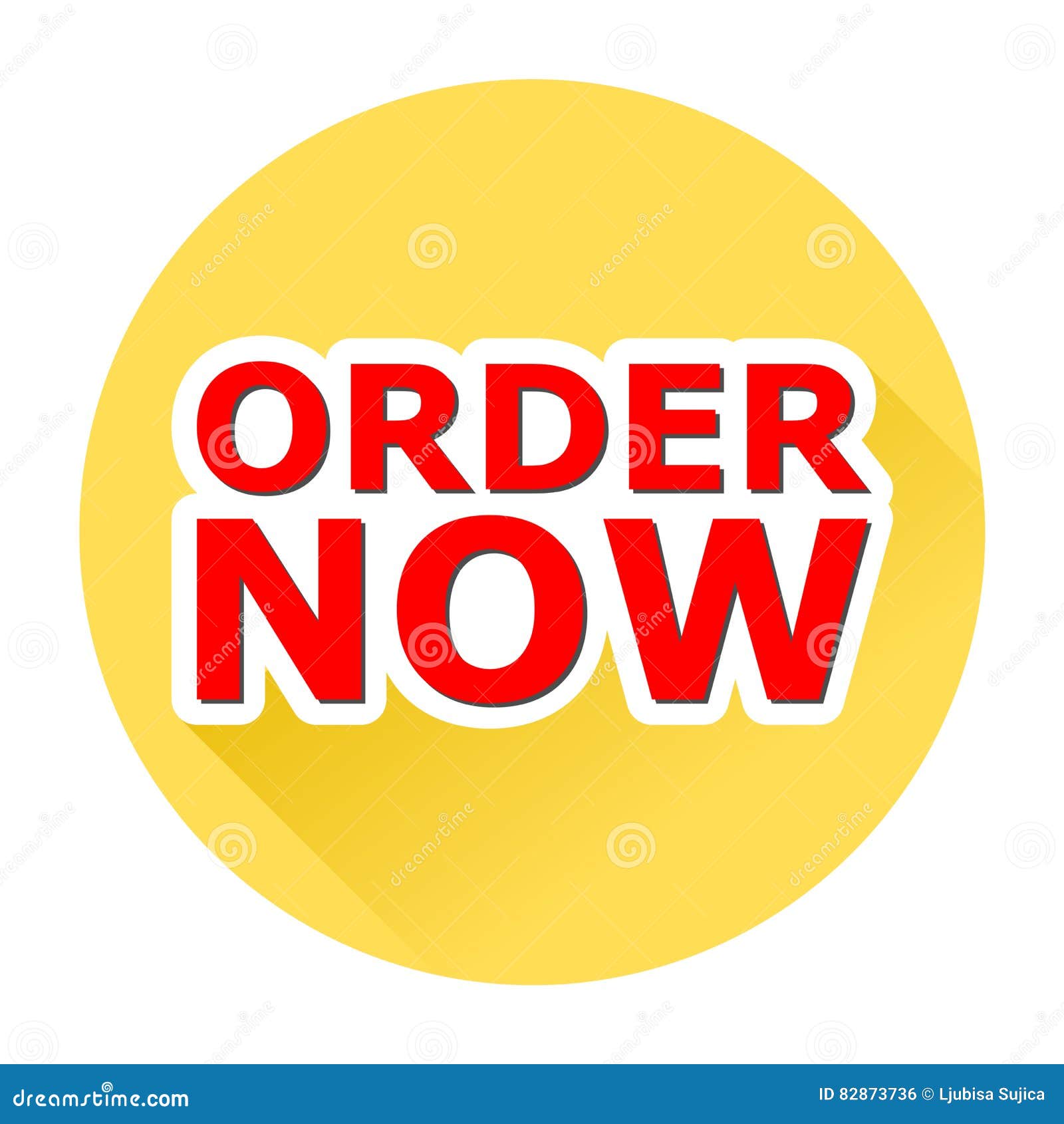 Order Now with Shadow stock illustration. Illustration of commerce ...