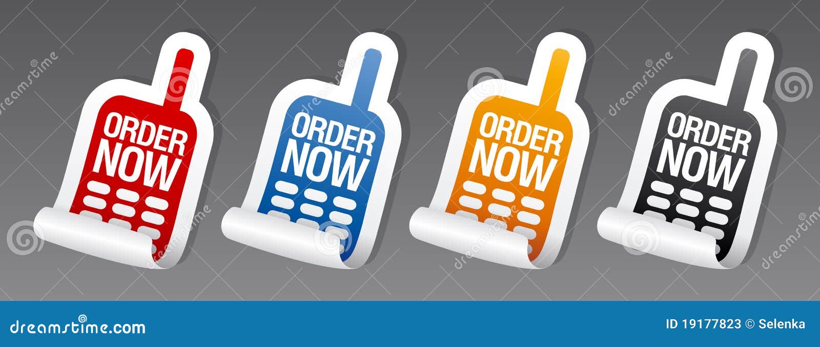 Order now stickers. stock vector. Illustration of advice - 19177823