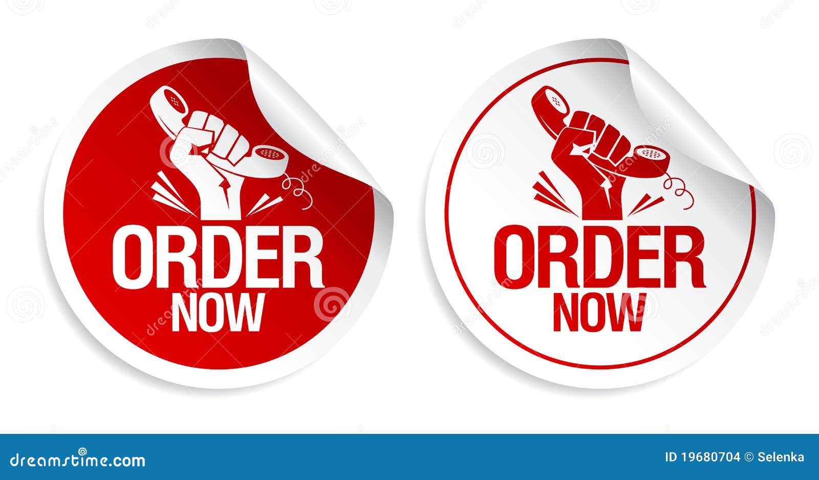 Order now stickers. stock vector. Illustration of round - 19680704