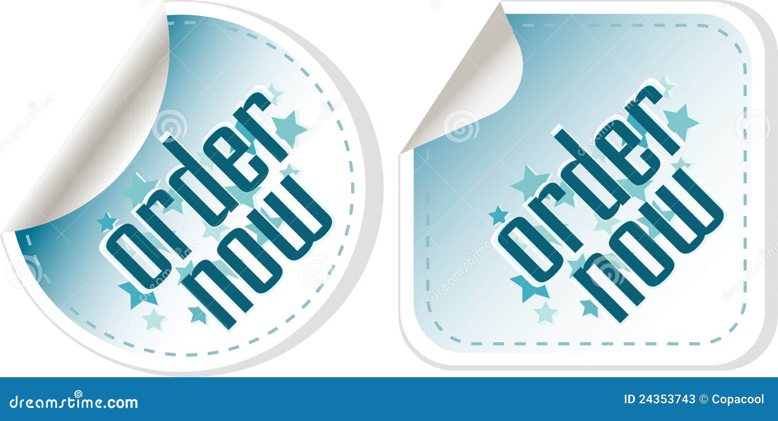 Order Now Stickers Label Set Stock Vector - Illustration of connection ...