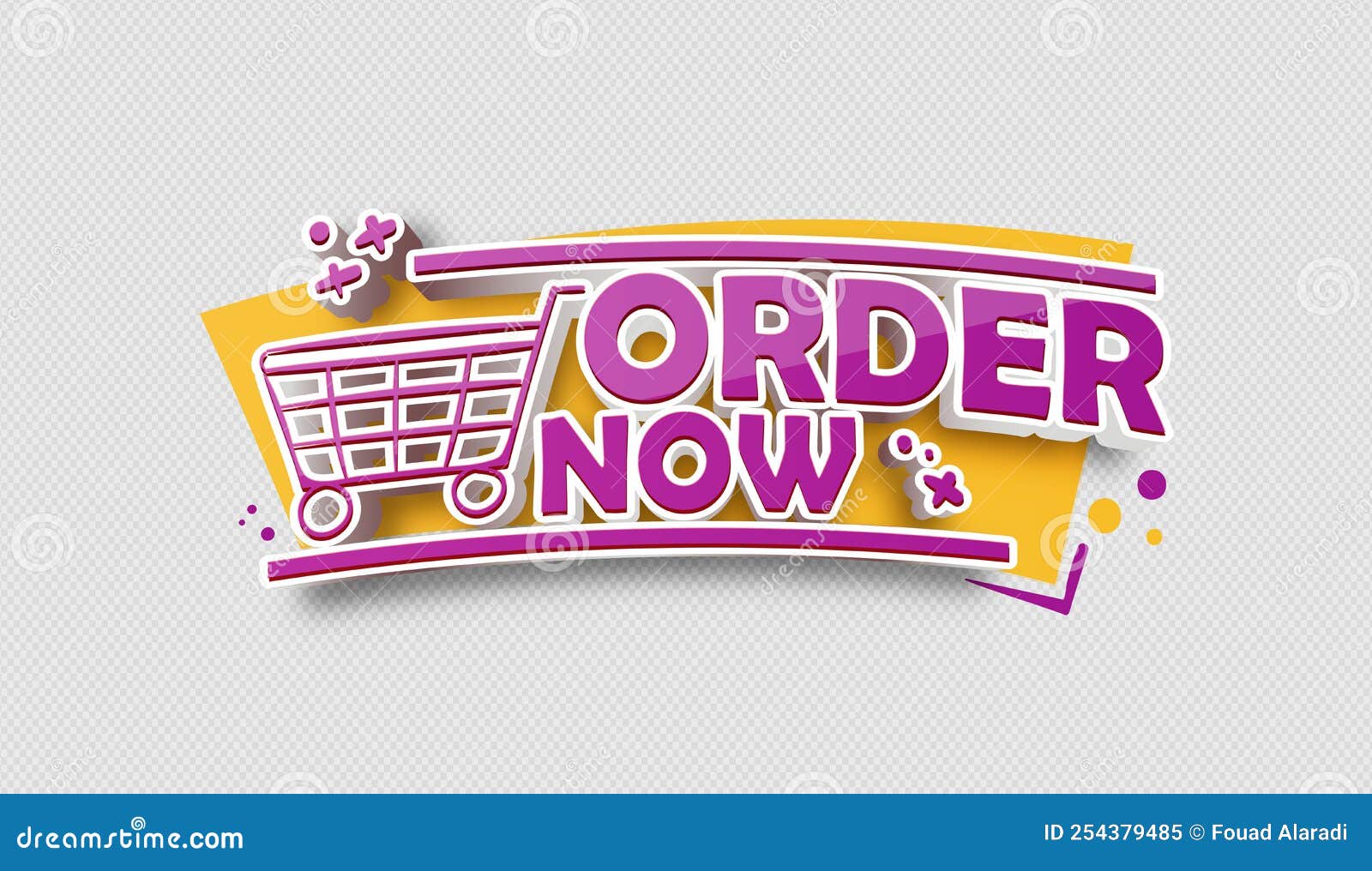 Order Now Vector File EPS stock vector. Illustration of site - 254379485