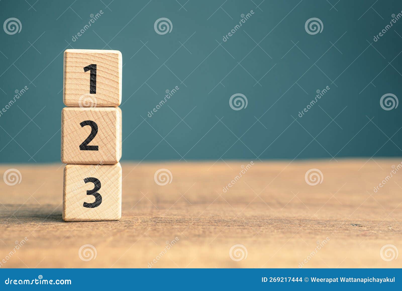 1, 2, and 3 Priority Numbers by Wood Cubes Stock Photo - Image of ...