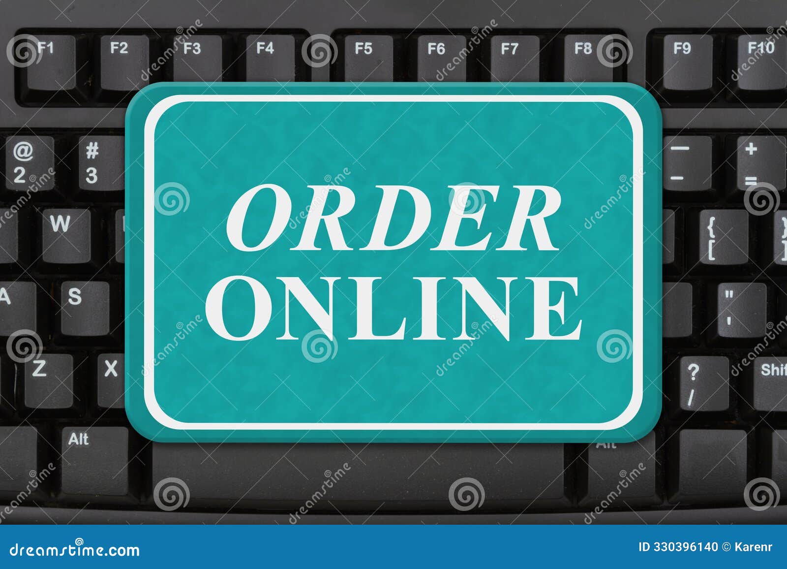 Order Online Sign on a Keyboard Stock Photo - Image of hanging, order ...