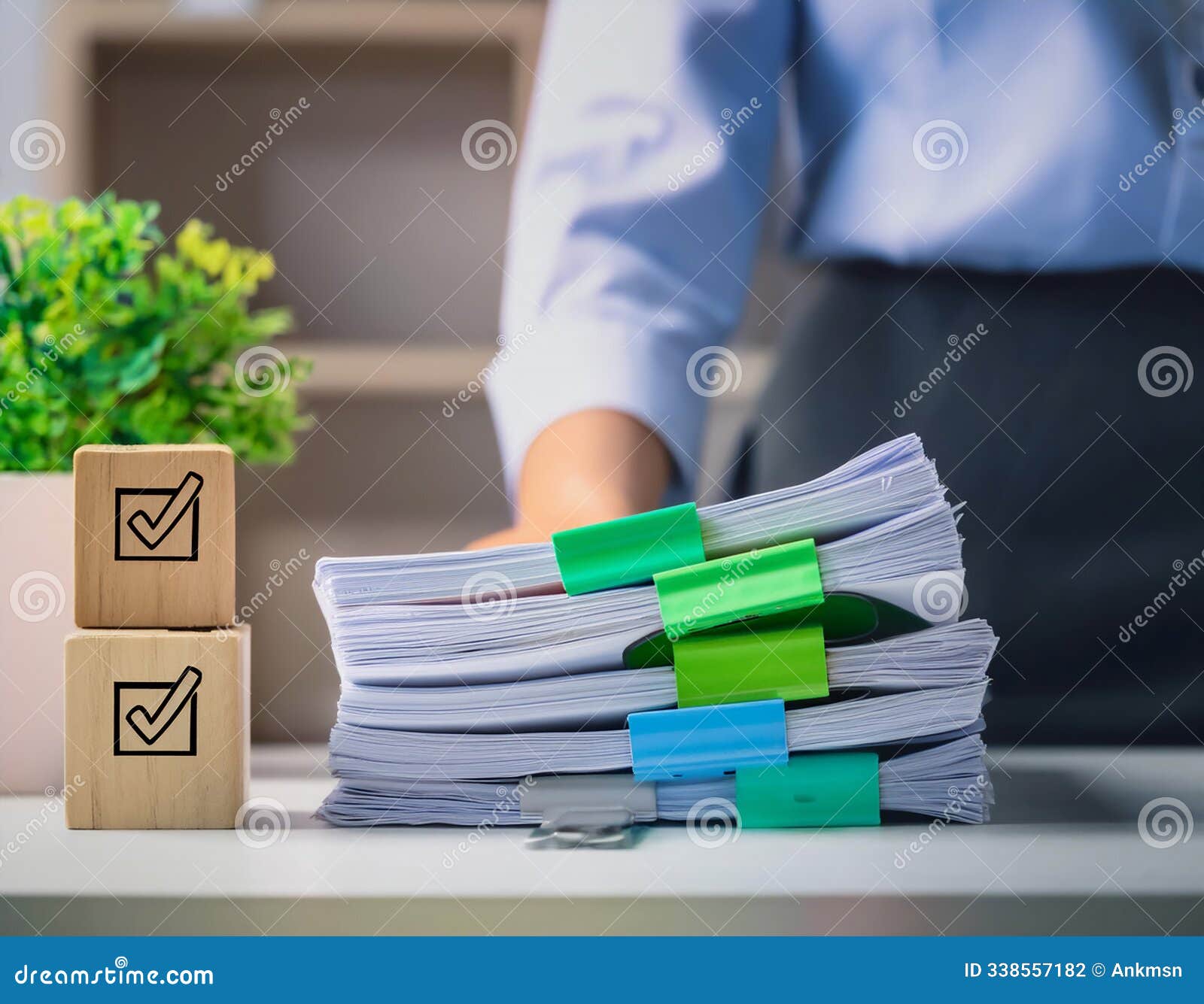 Order and Organization Featuring Elements Like Organized Documents ...