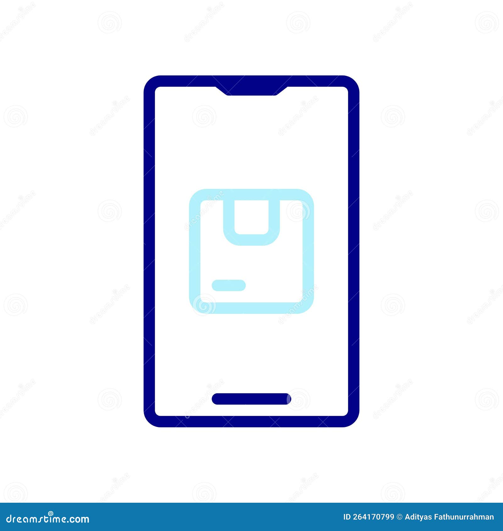 Order Package Online Icon, Order Goods Online Using a Smartphone. Stock ...