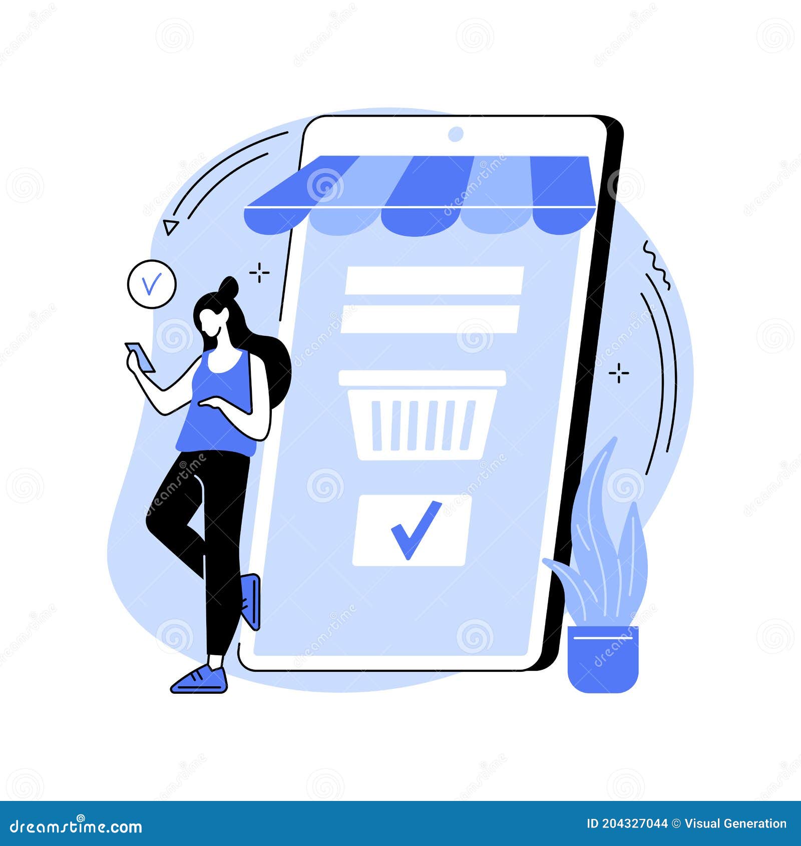 Order Placed, Confirmed Transaction Vector Icon. Checklist And Check ... Order Placed, Confirmed Transaction Vector Icon. Checklist And Check ...